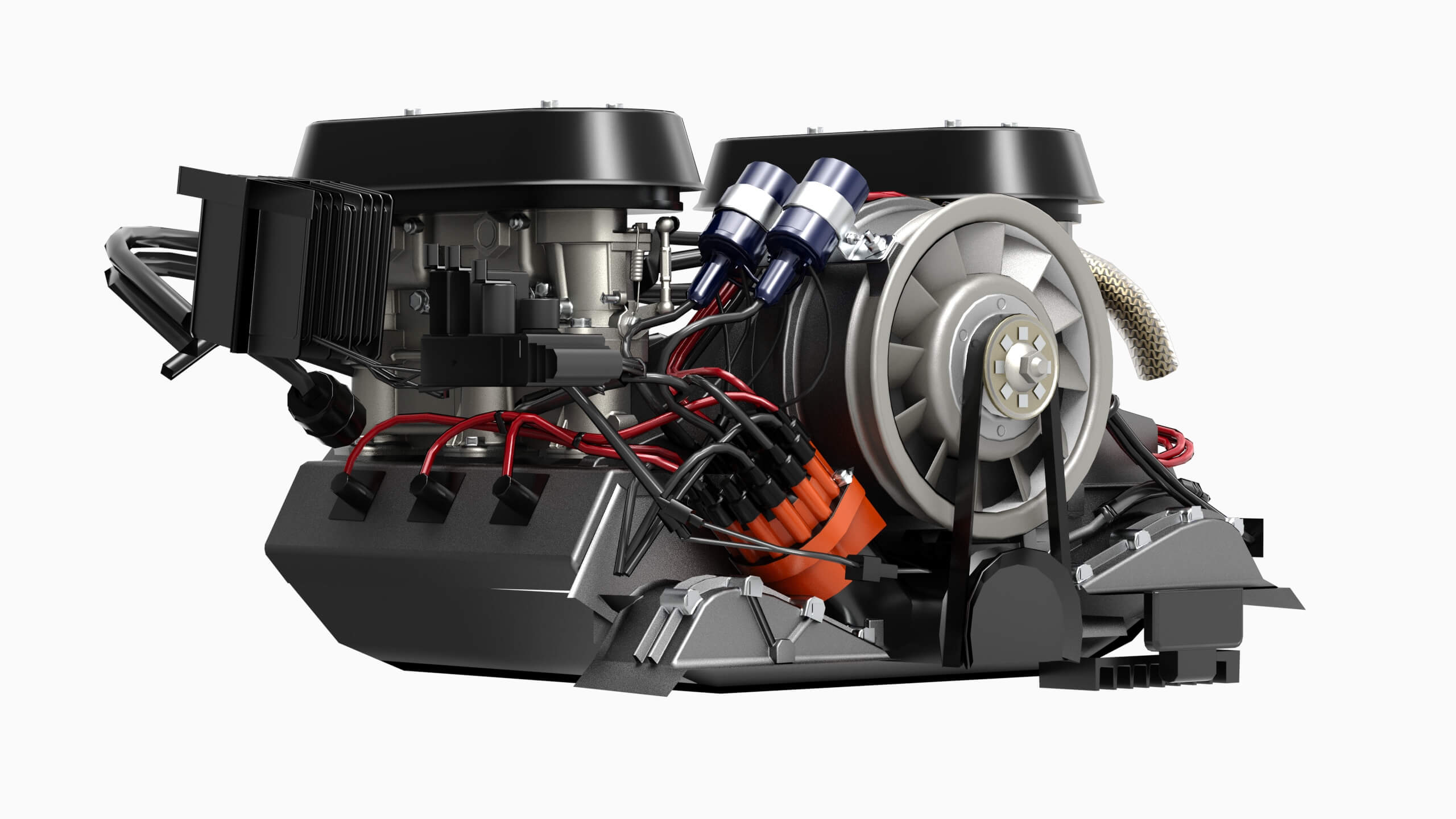 Porsche Flat Six Air Cooled Engine - 3D Model by impulse99