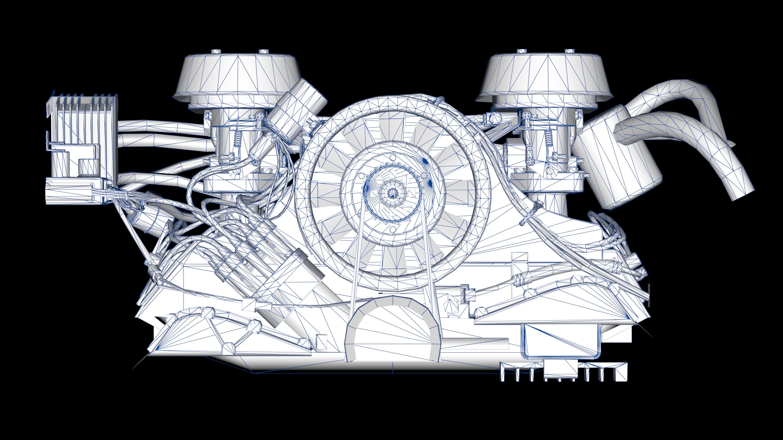 Porsche Flat Six Air Cooled Engine - 3D Model by impulse99