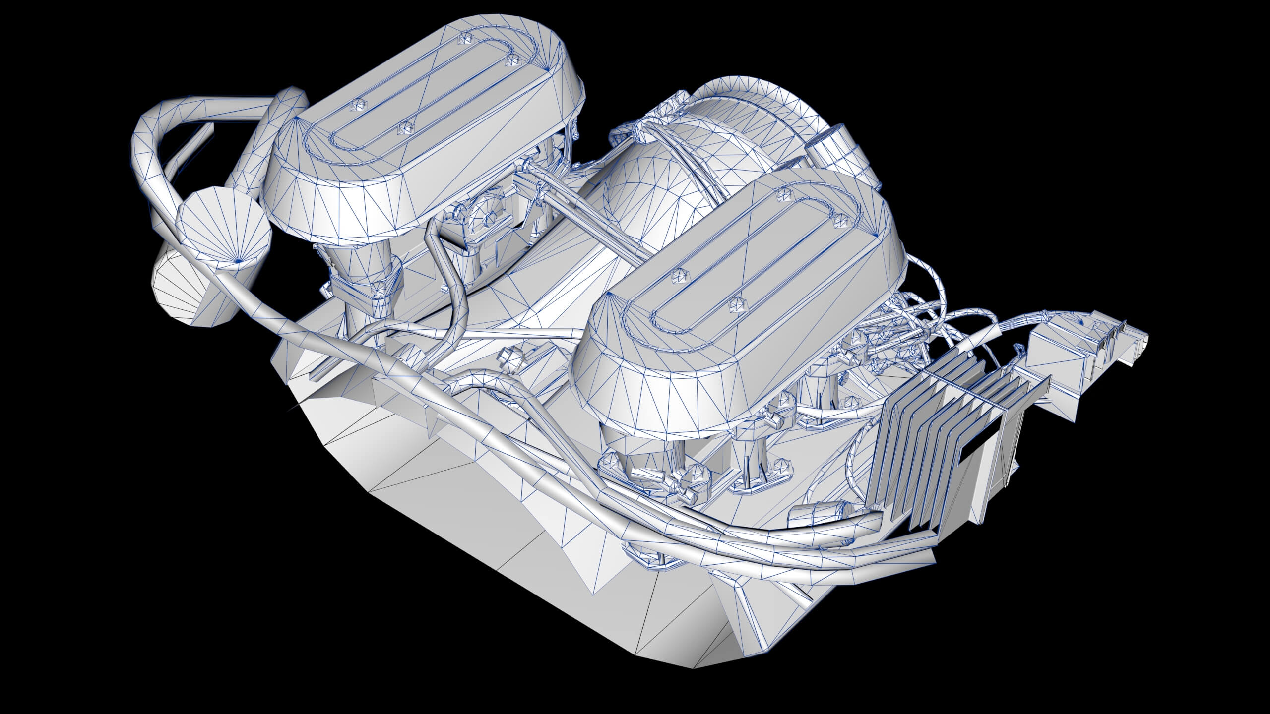 Porsche Flat Six Air Cooled Engine - 3D Model by impulse99