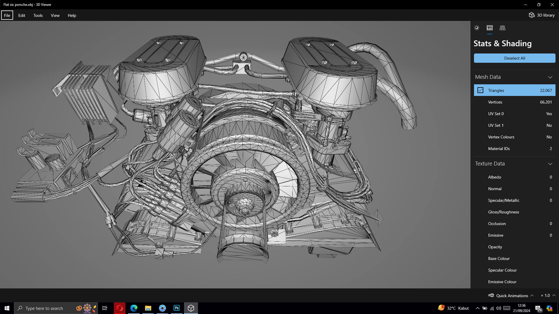 Porsche Flat Six Air Cooled Engine - 3D Model by impulse99