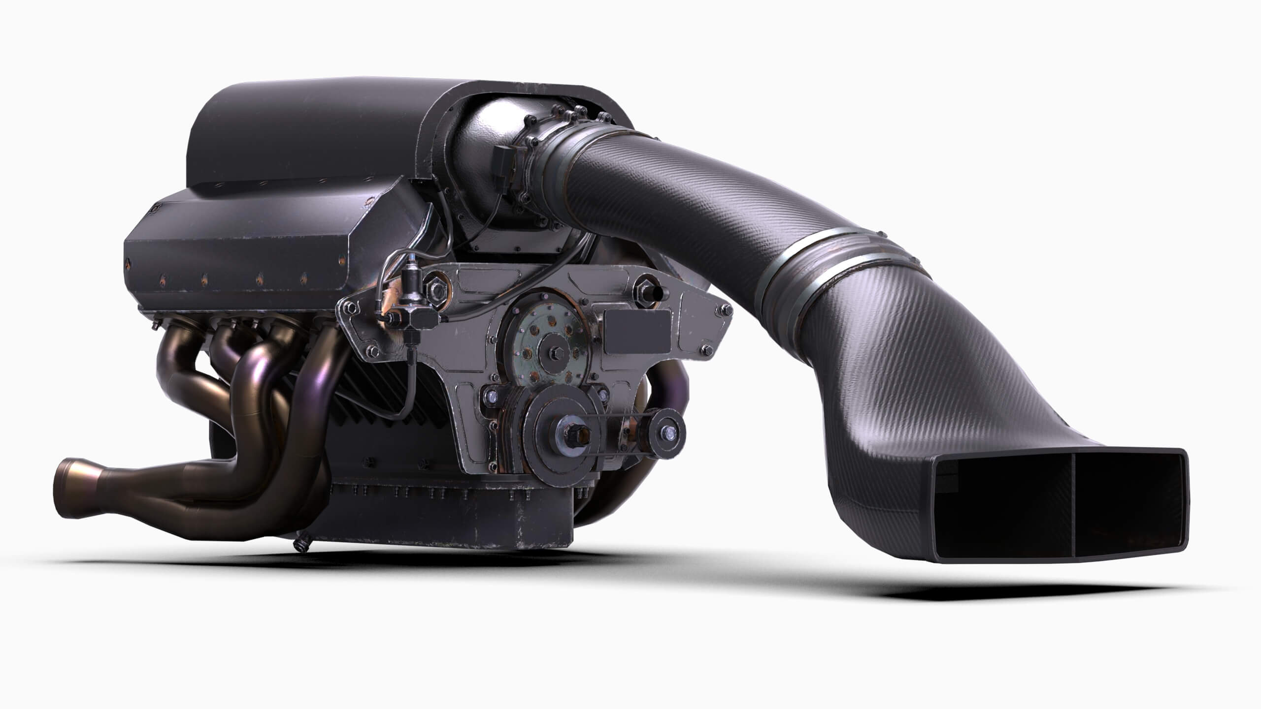 Prostock NHRA Drag Race V8 Engine - 3D Model by impulse99