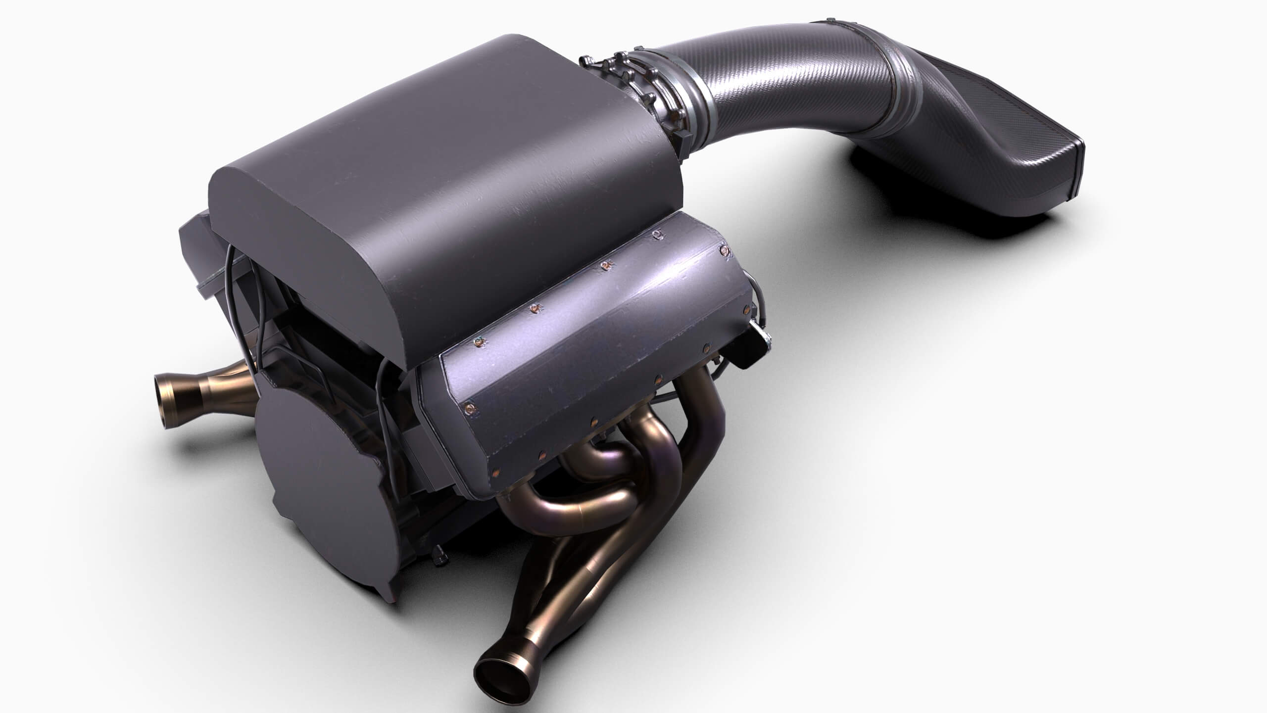 Prostock NHRA Drag Race V8 Engine - 3D Model by impulse99