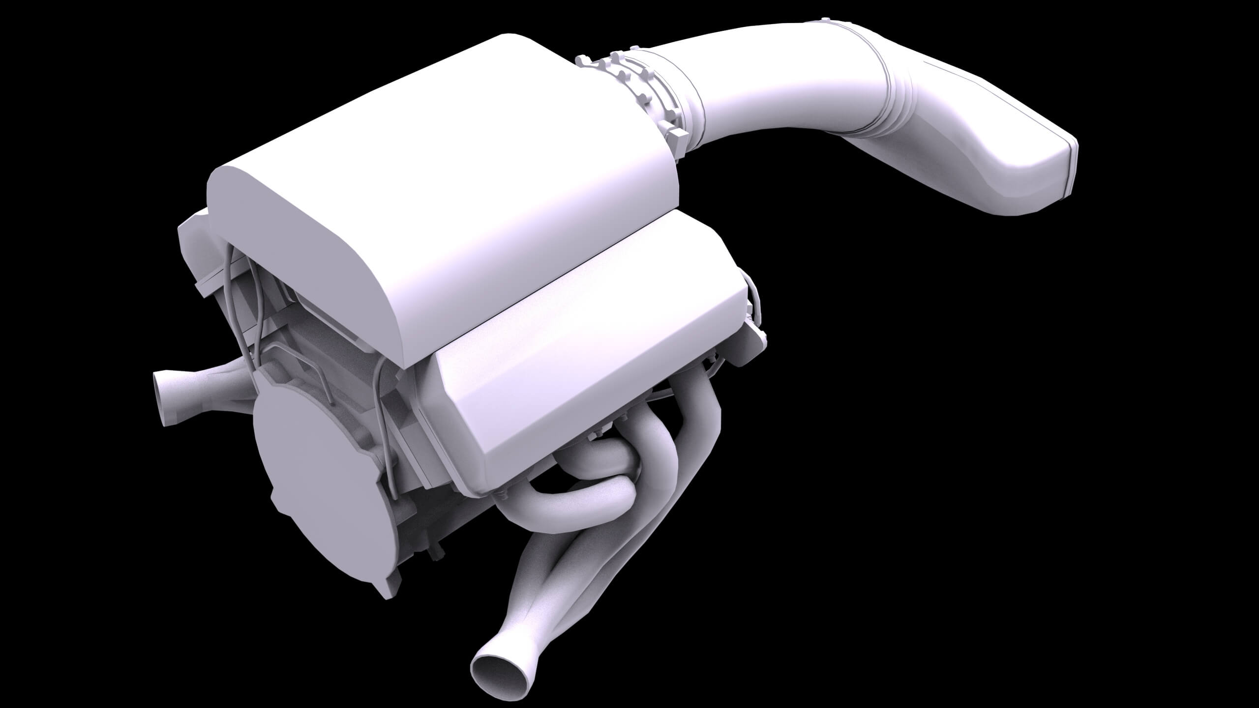 Prostock NHRA Drag Race V8 Engine - 3D Model by impulse99