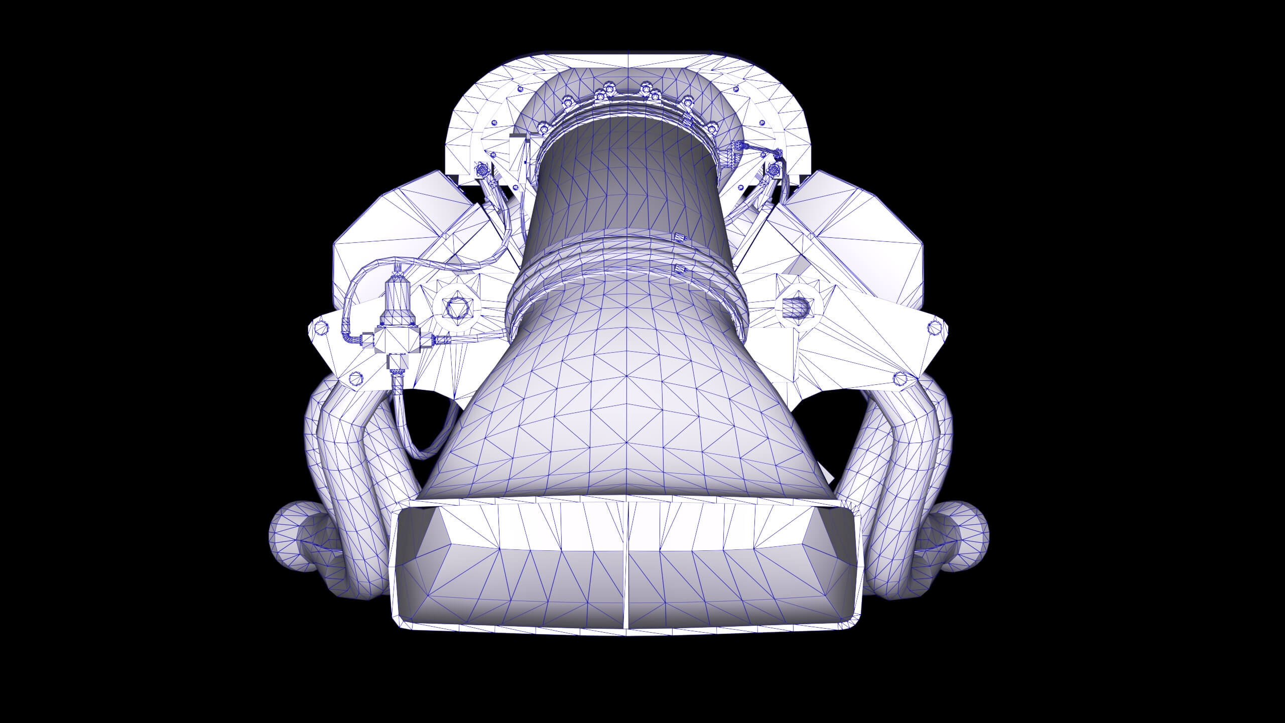 Prostock NHRA Drag Race V8 Engine - 3D Model by impulse99
