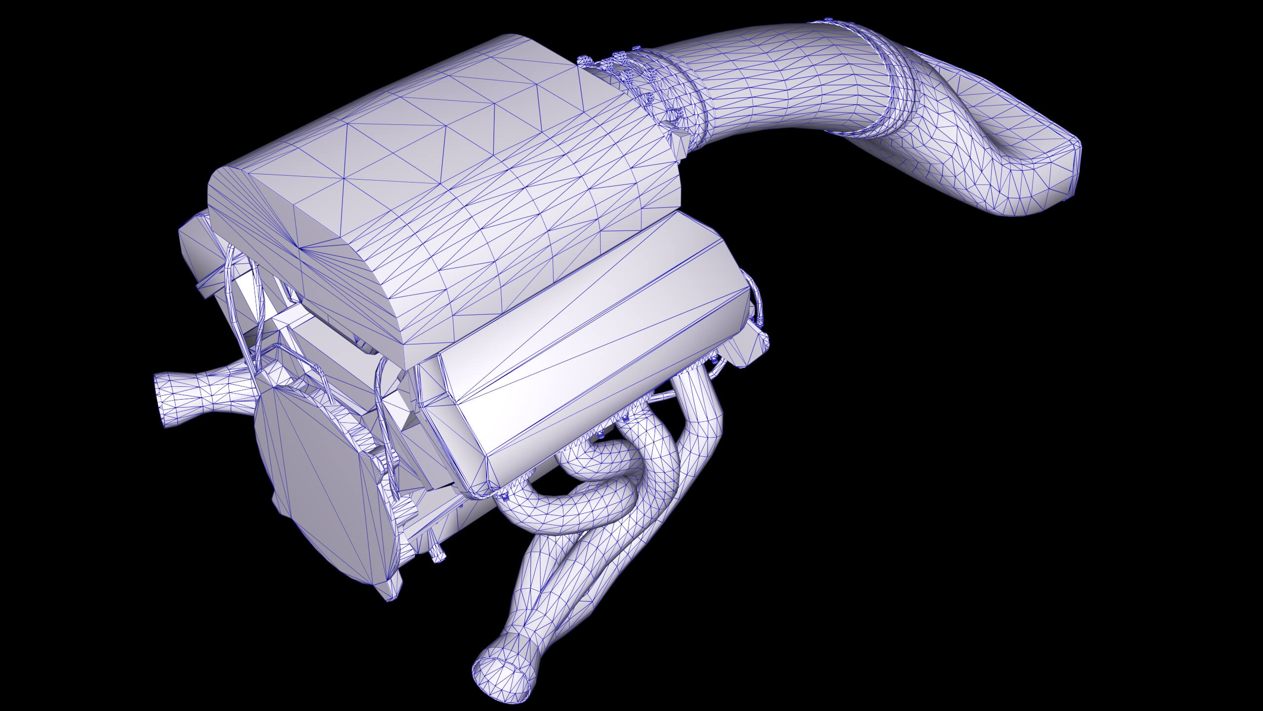 Prostock NHRA Drag Race V8 Engine - 3D Model by impulse99