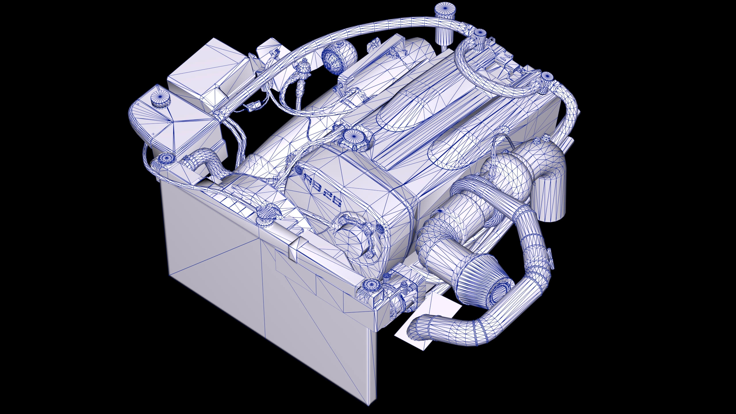 RB26 Inline 6 600Hp Turbonetics Engine - 3D Model by impulse99