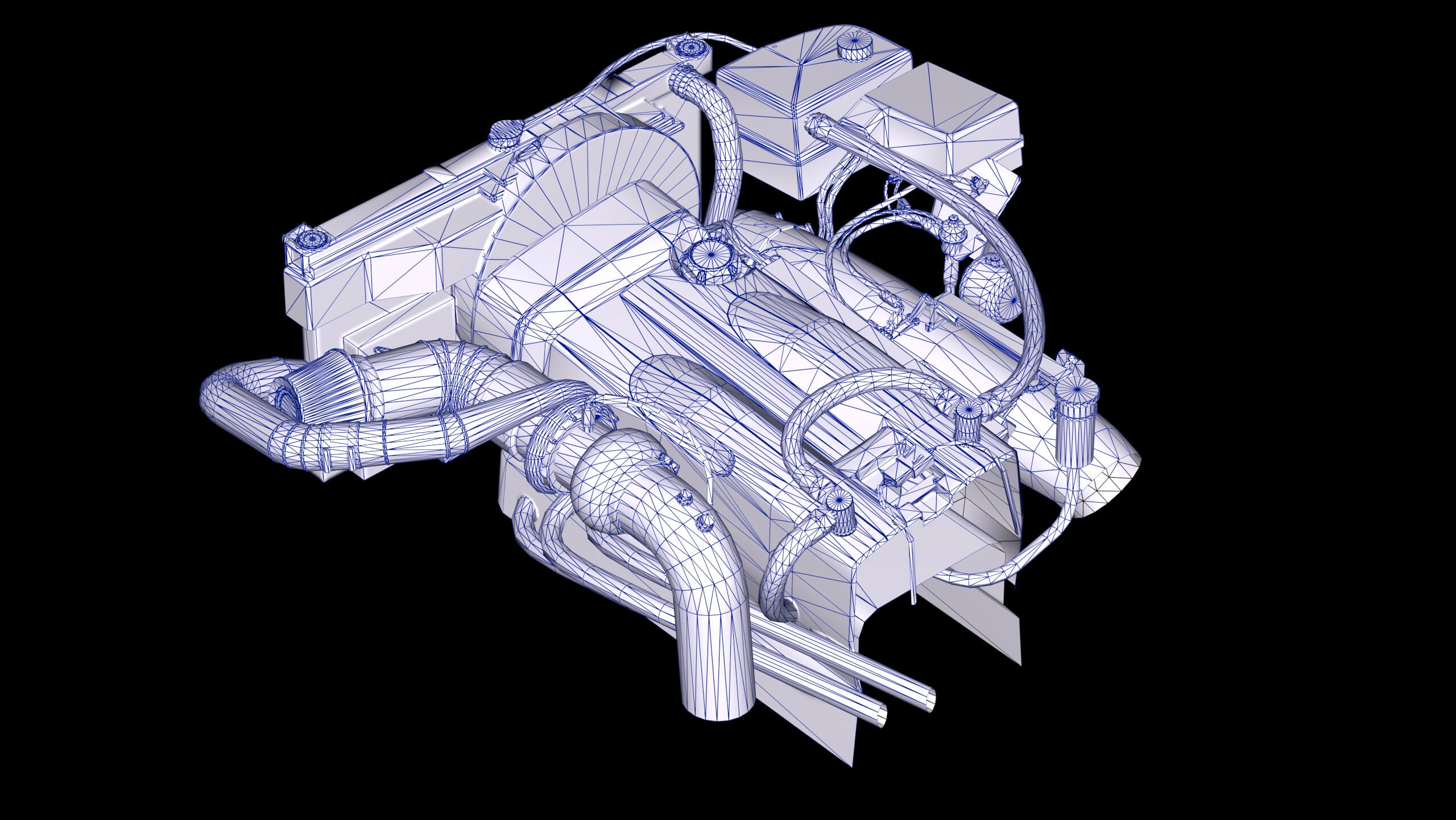RB26 Inline 6 600Hp Turbonetics Engine - 3D Model by impulse99