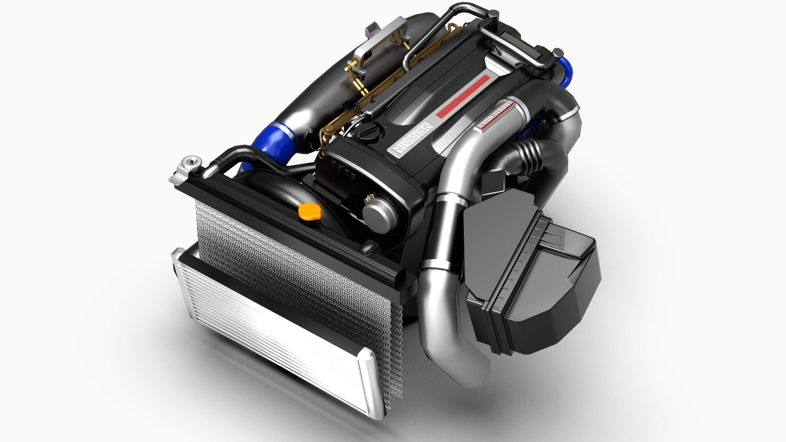 RB26DETT GT-R Engine 3D Model by impulse99