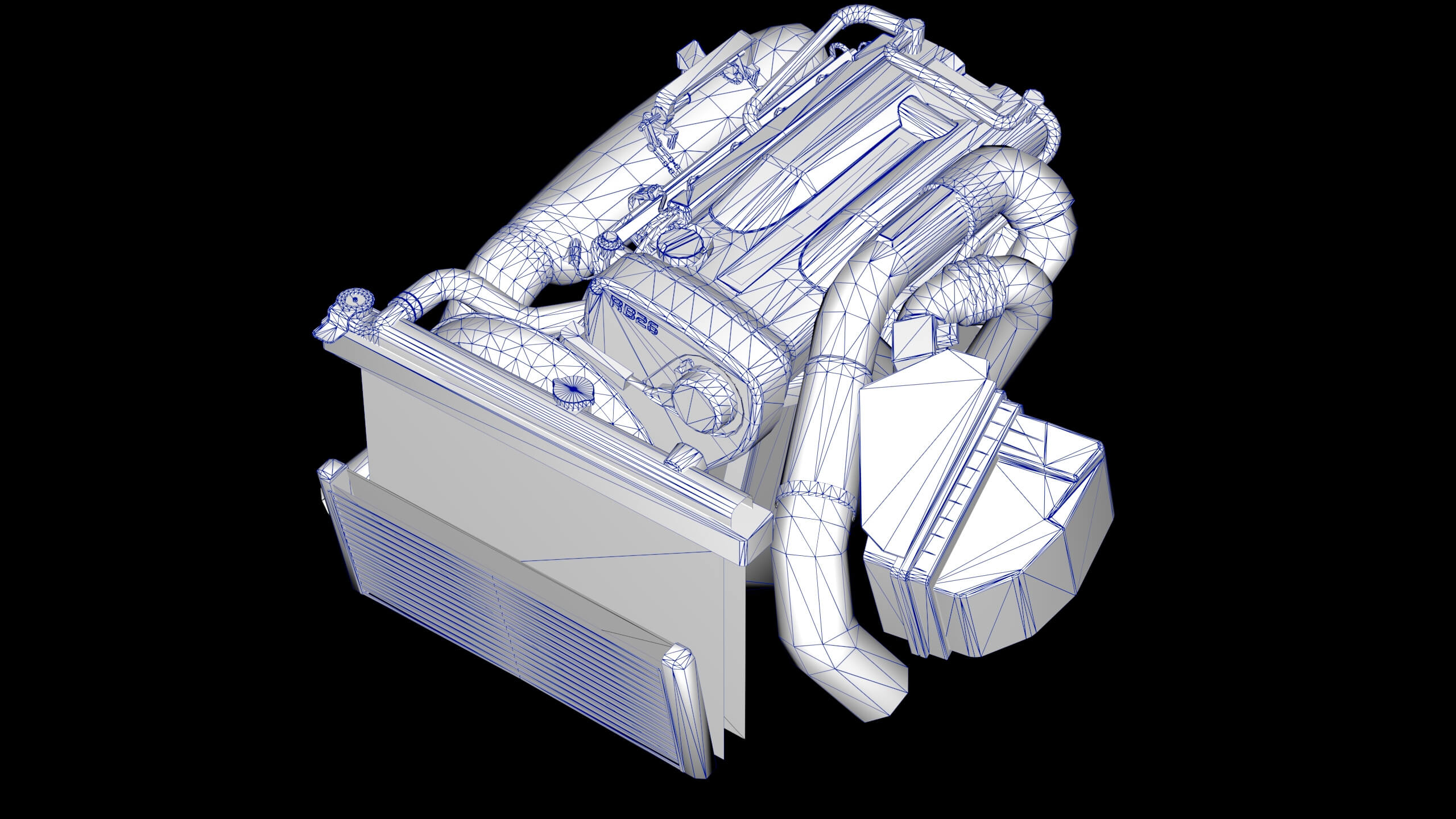 RB26DETT GT-R Engine 3D Model by impulse99