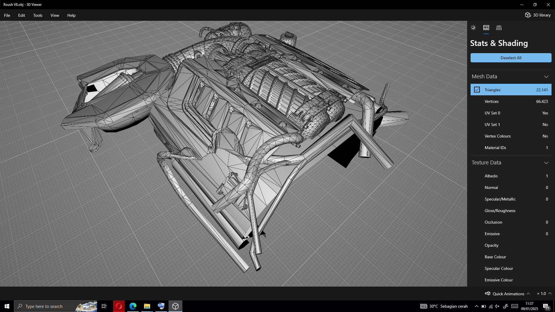 Roush V8 Ford Mustang Engine - 3D Model by impulse99