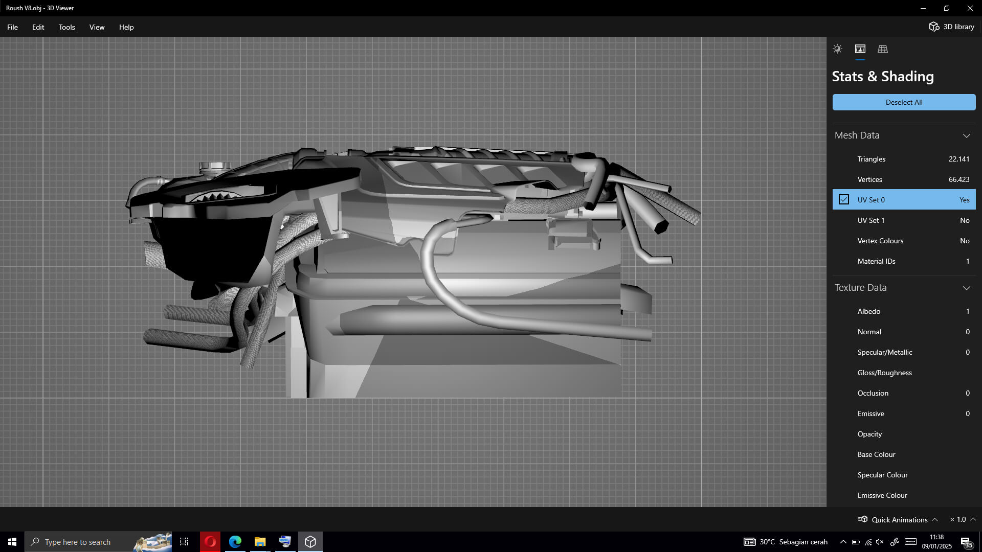 Roush V8 Ford Mustang Engine - 3D Model by impulse99