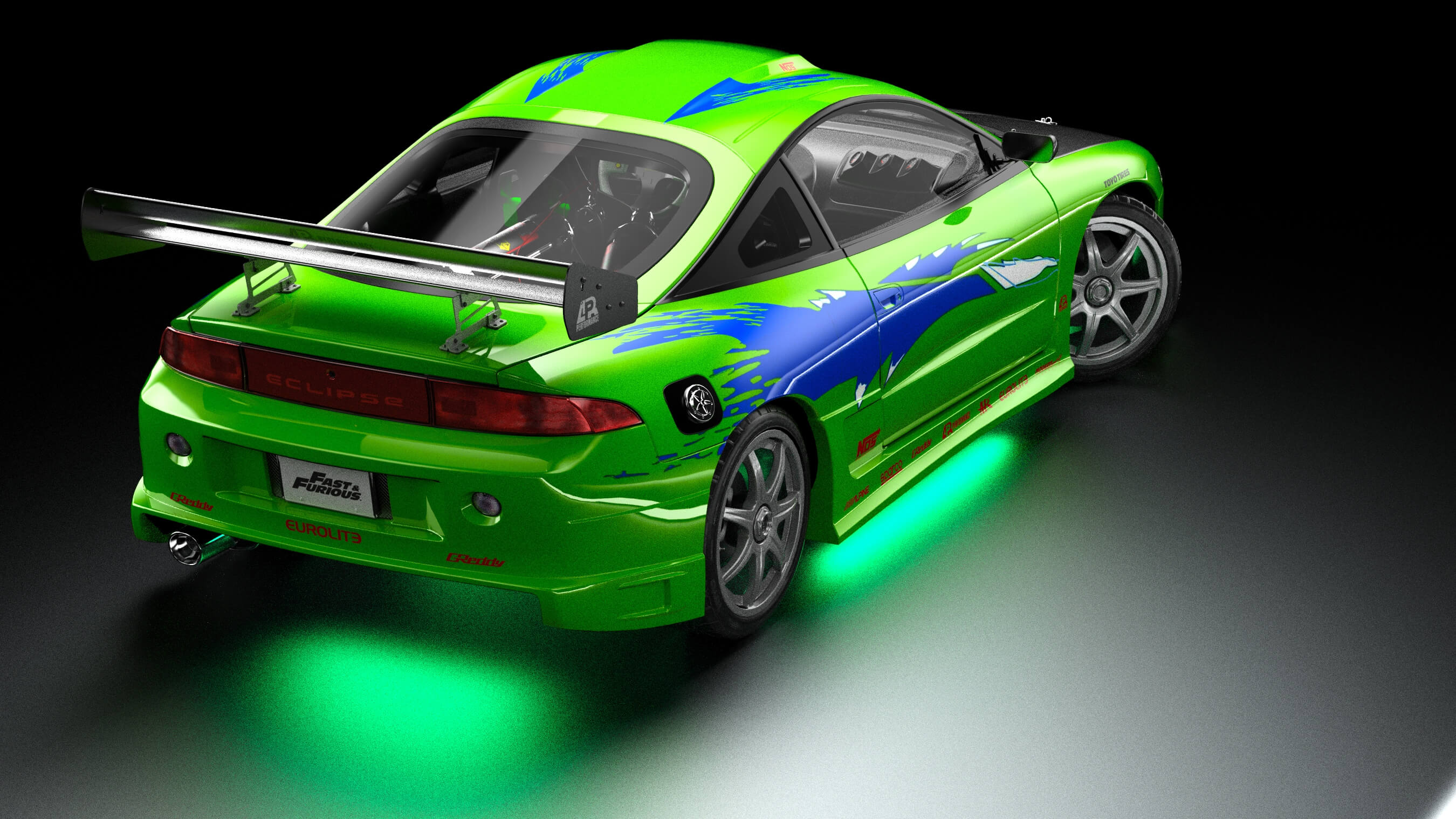 The Fast &The Furious Mitsubishi Eclipse 1995 - 3D Model by impulse99