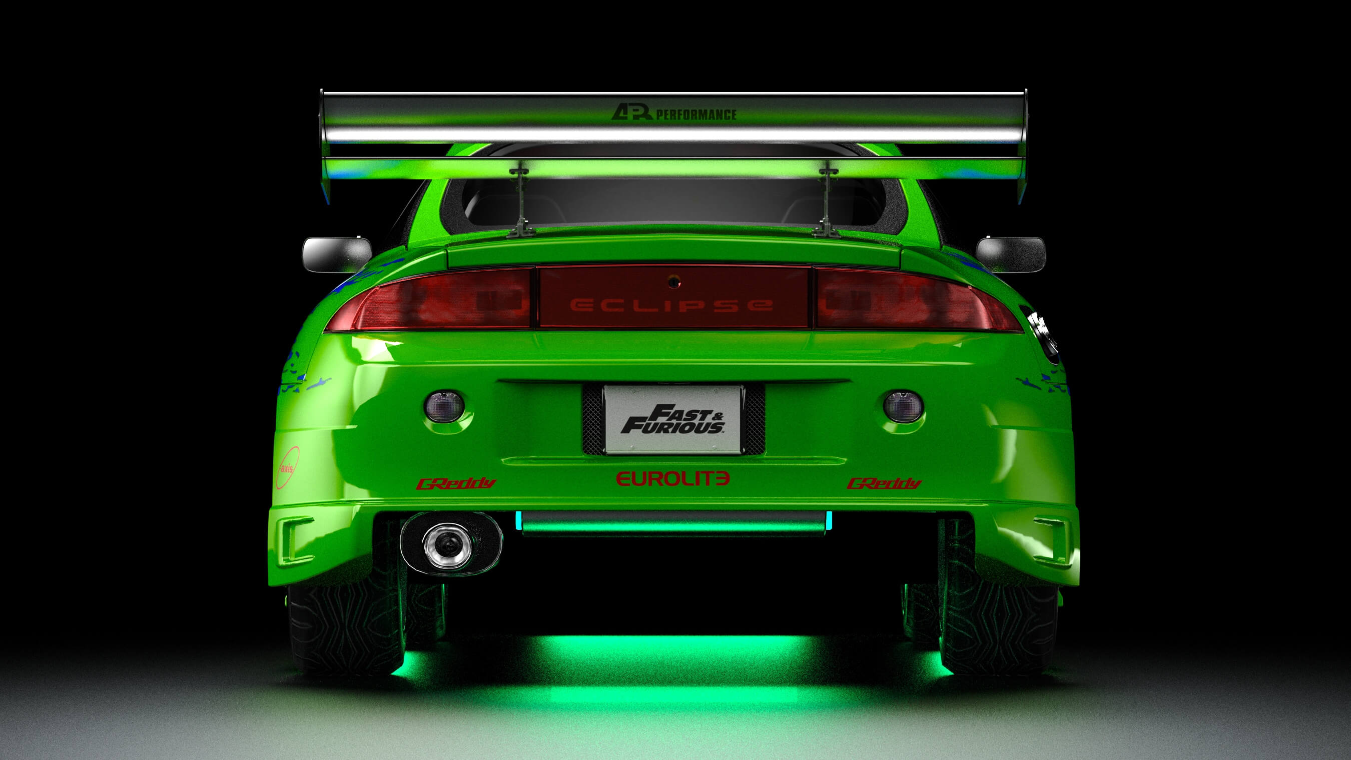 The Fast &The Furious Mitsubishi Eclipse 1995 - 3D Model by impulse99