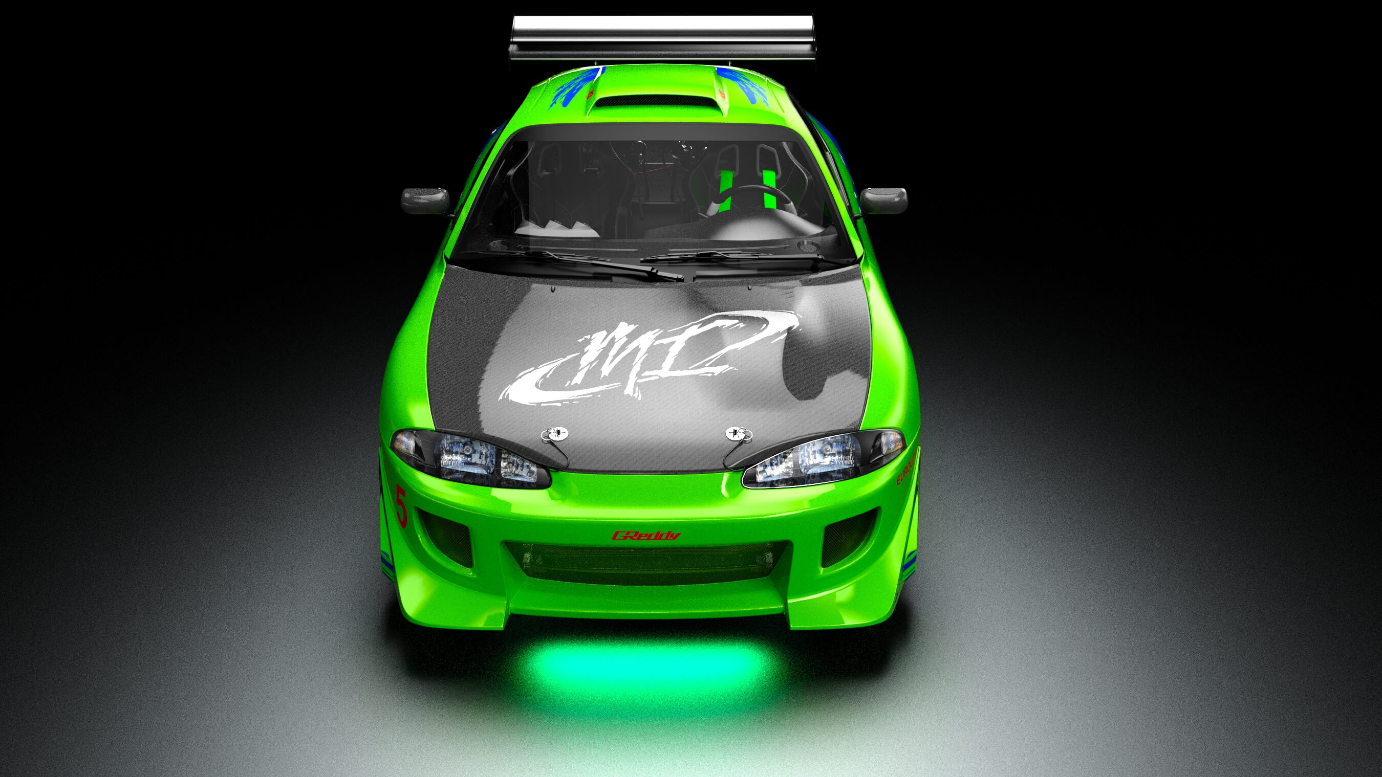 The Fast &The Furious Mitsubishi Eclipse 1995 - 3D Model by impulse99