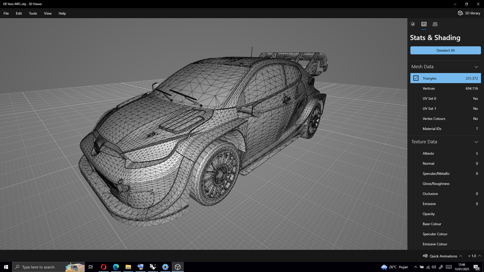 Toyota GR Yaris Rally 1 WRC 2023 - 3D Model by impulse99