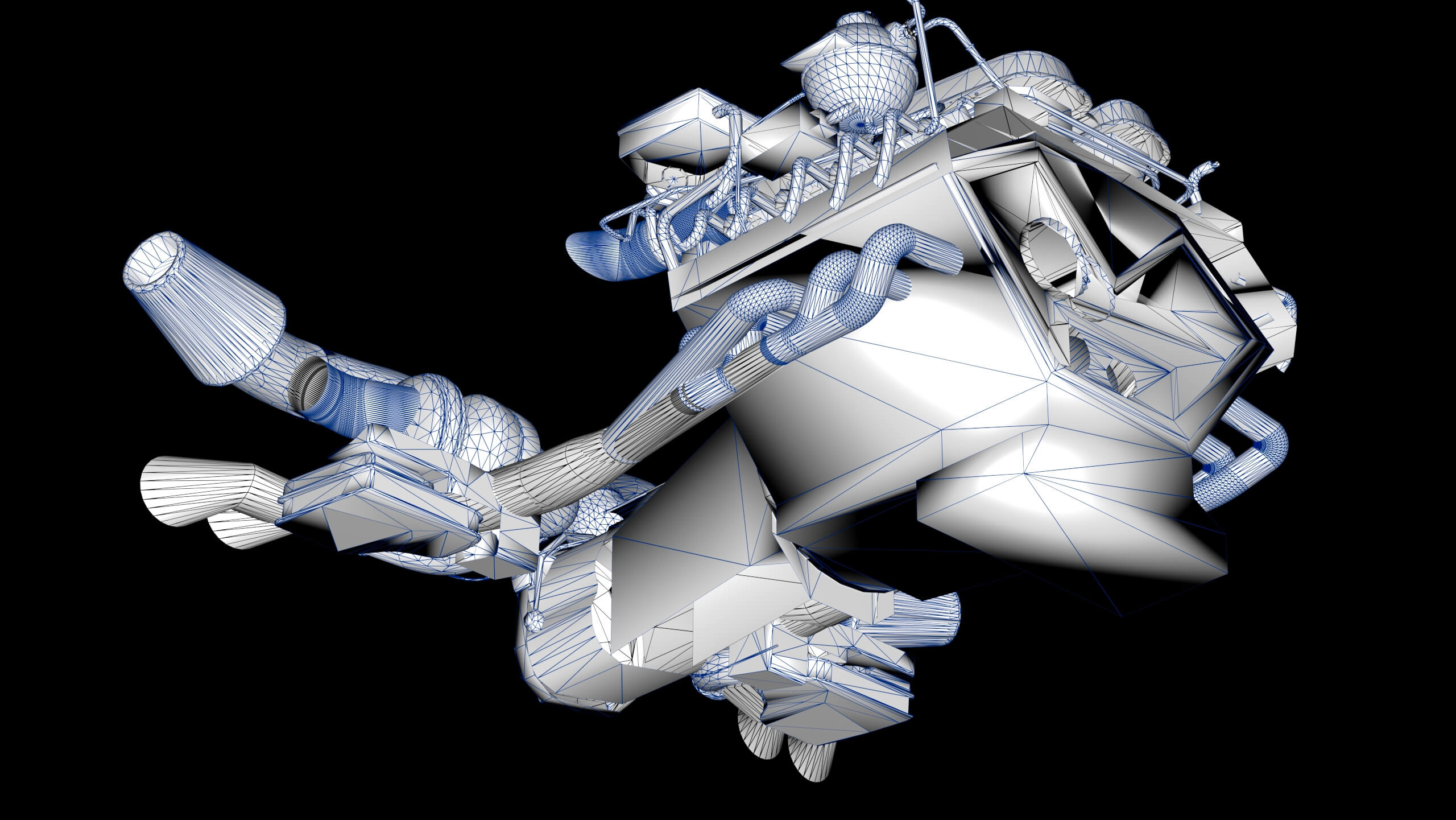Twin-Turbo V10 Lamborghini Engine 3D Model by impulse99