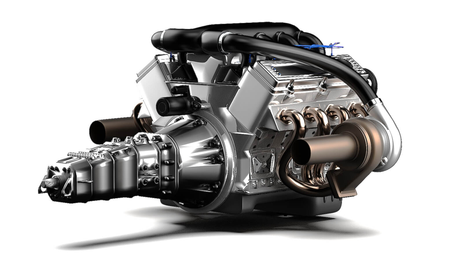 Twin Turbo V8 Engine - 3D Model by impulse99