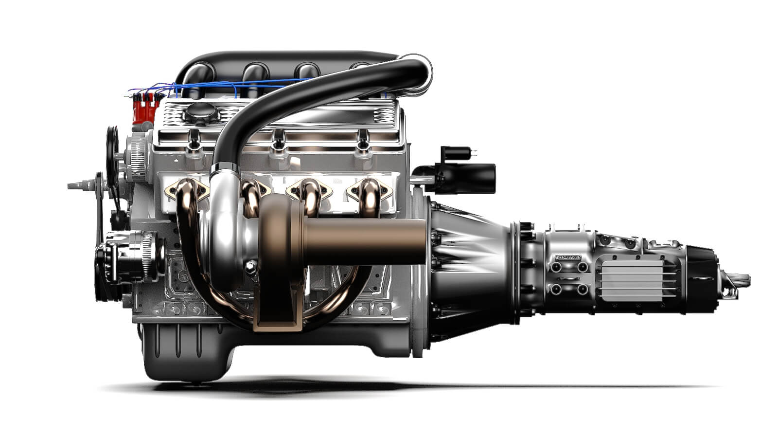 Twin Turbo V8 Engine - 3D Model by impulse99