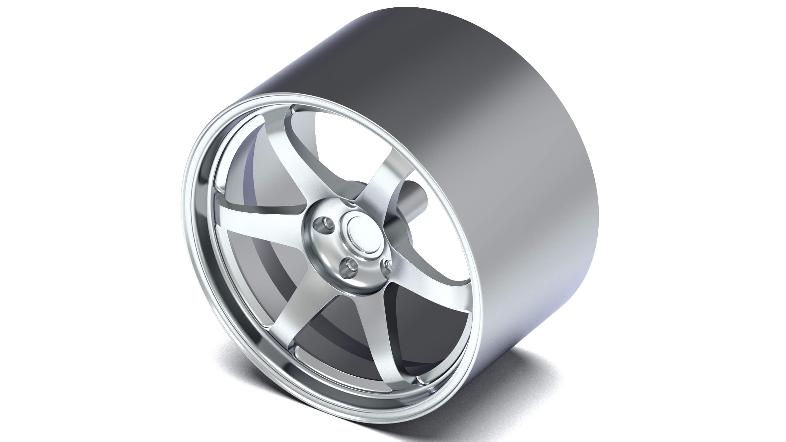 Volk Rays Racing TE37 1-24 Scale 3D Print Model by impulse99