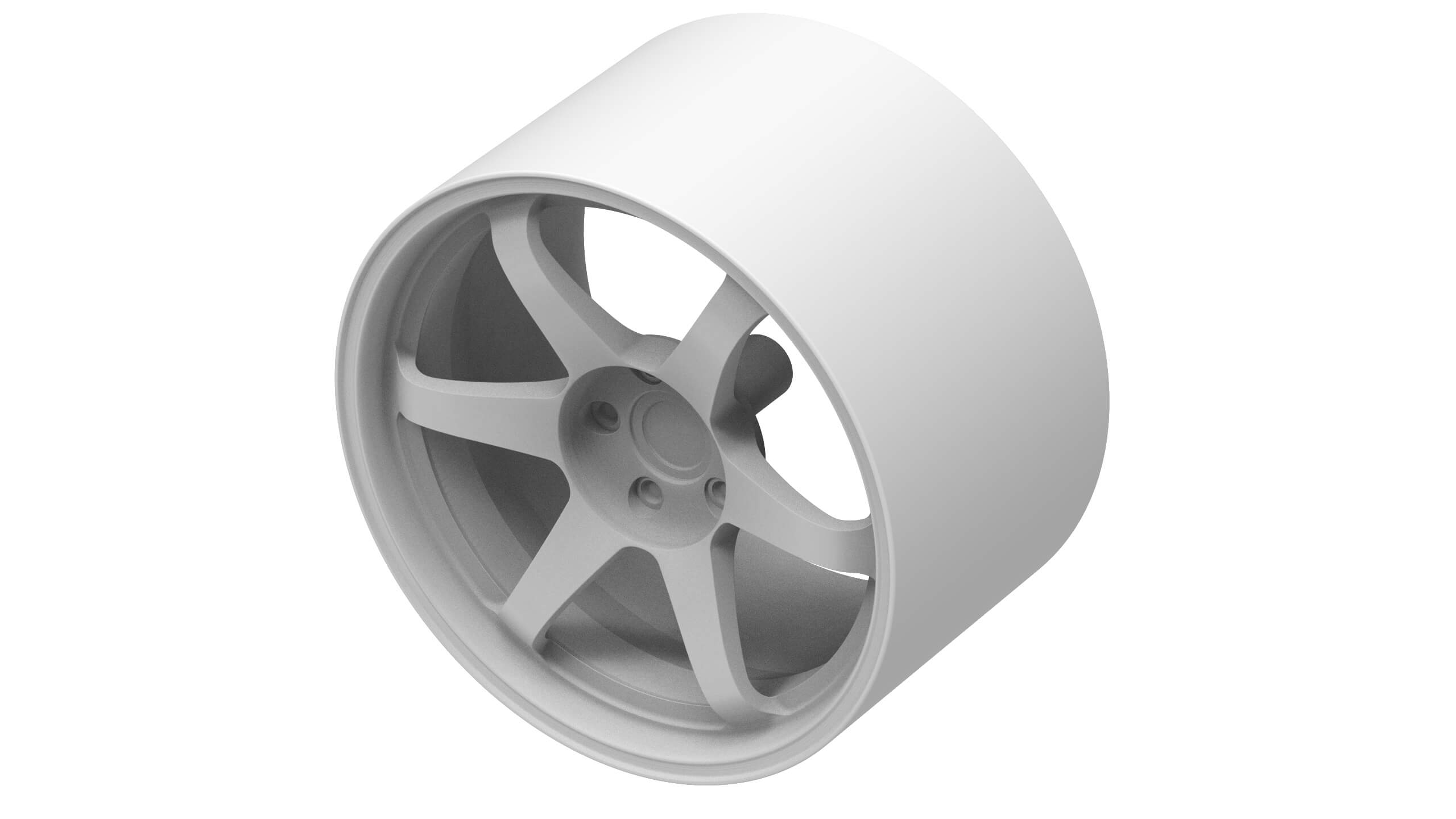 Volk Rays Racing TE37 1-24 Scale 3D Model by impulse99