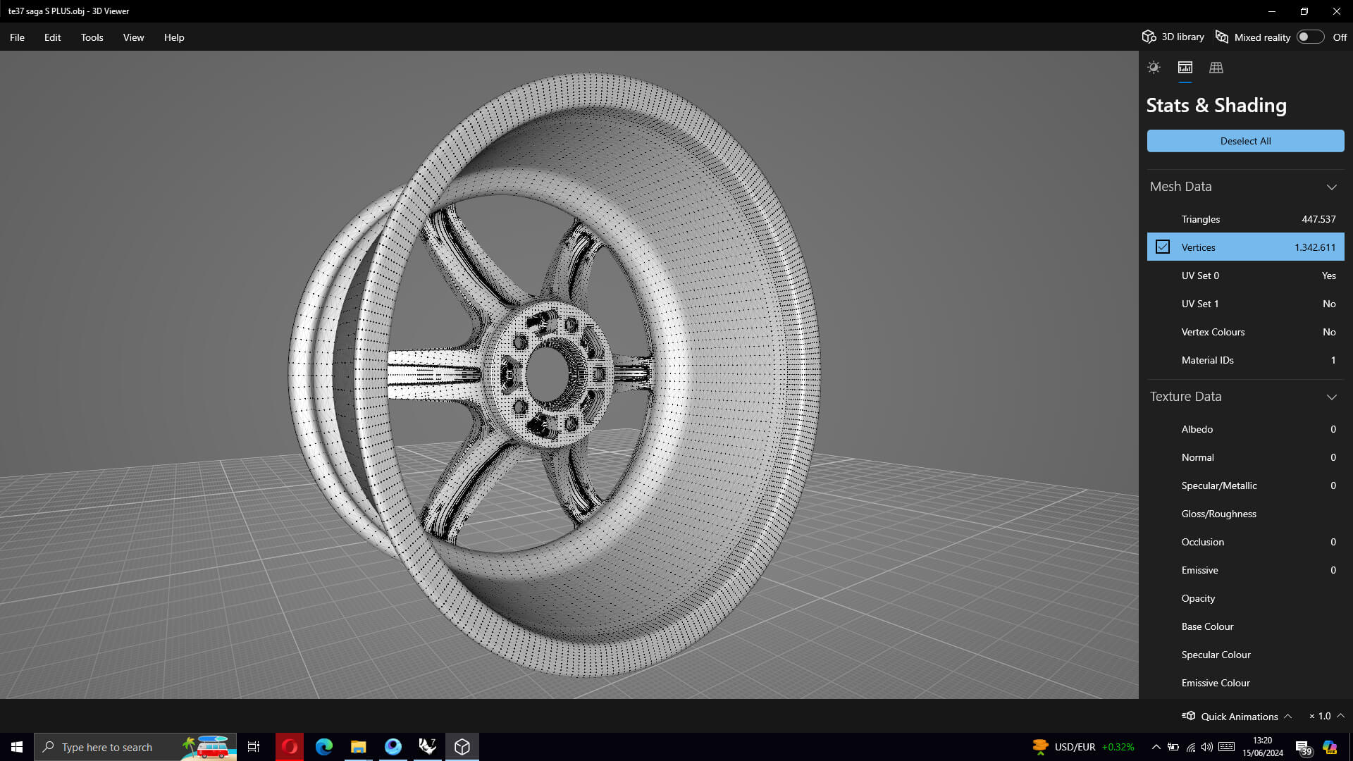 Volk Rays TE37 Saga - 3D Model by impulse99