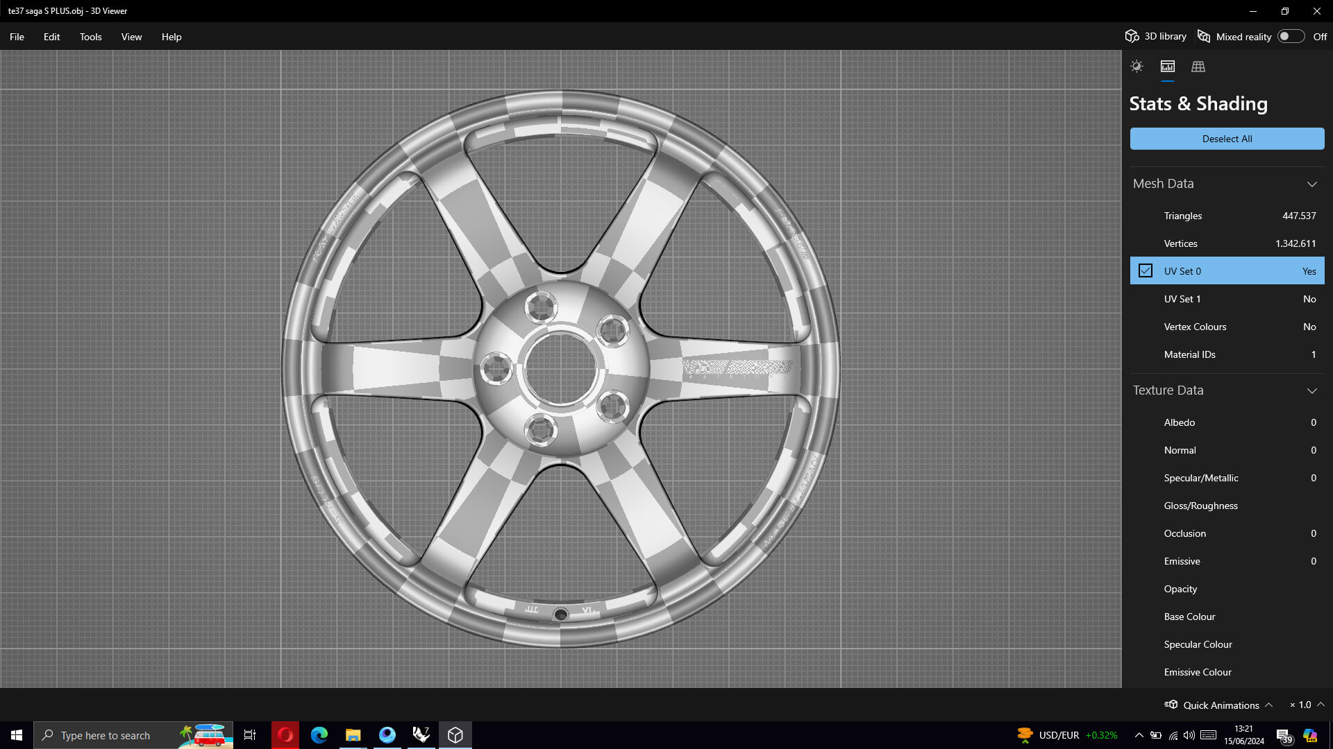 Volk Rays TE37 Saga - 3D Model by impulse99