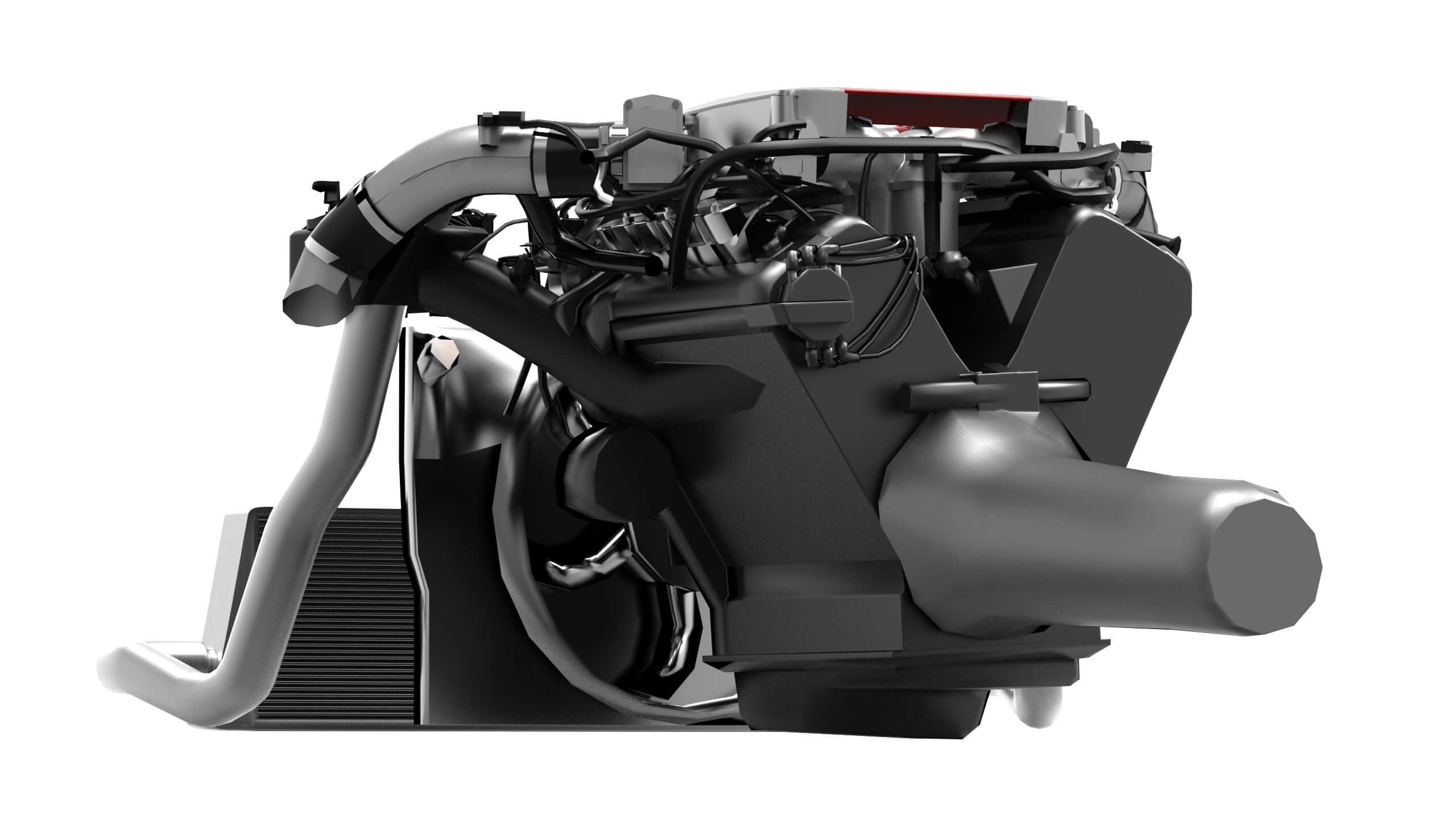 VR38DETT Engine - 3D Model by impulse99