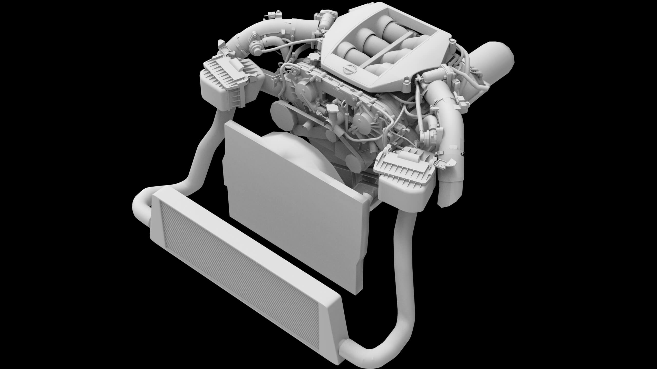 VR38DETT Engine - 3D Model by impulse99