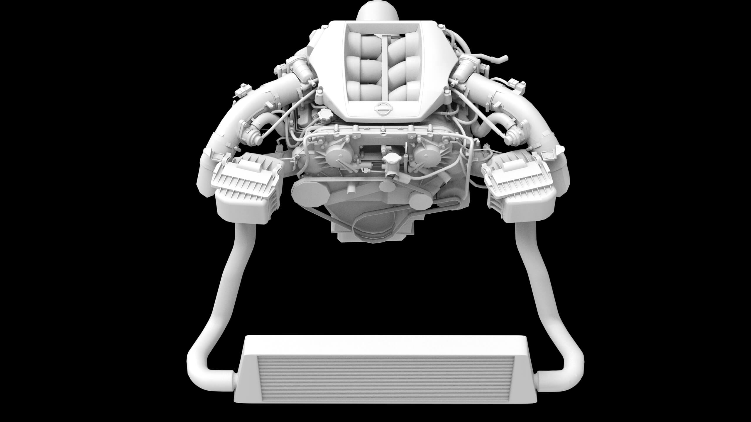 VR38DETT Engine - 3D Model by impulse99