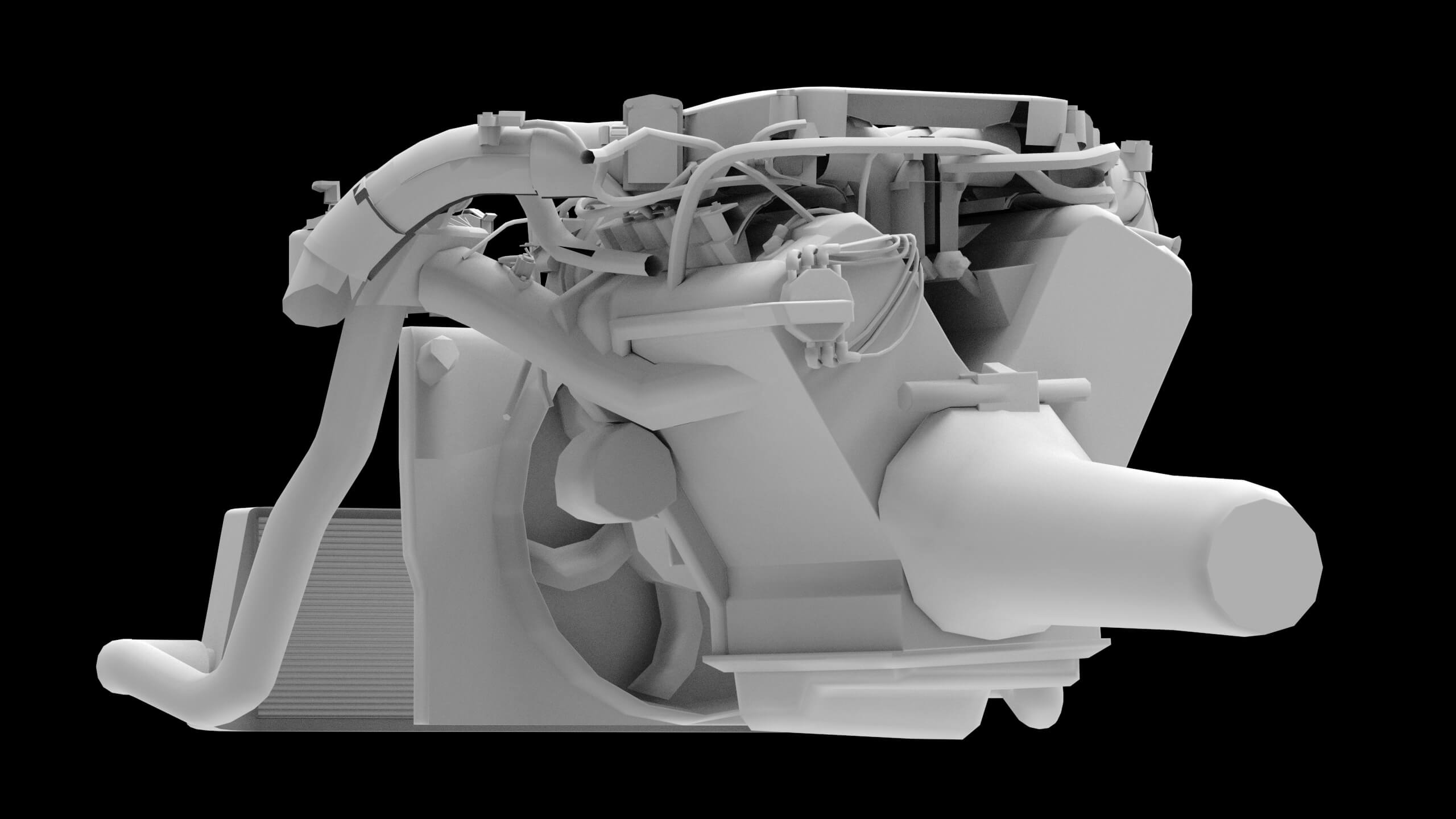 VR38DETT Engine - 3D Model by impulse99