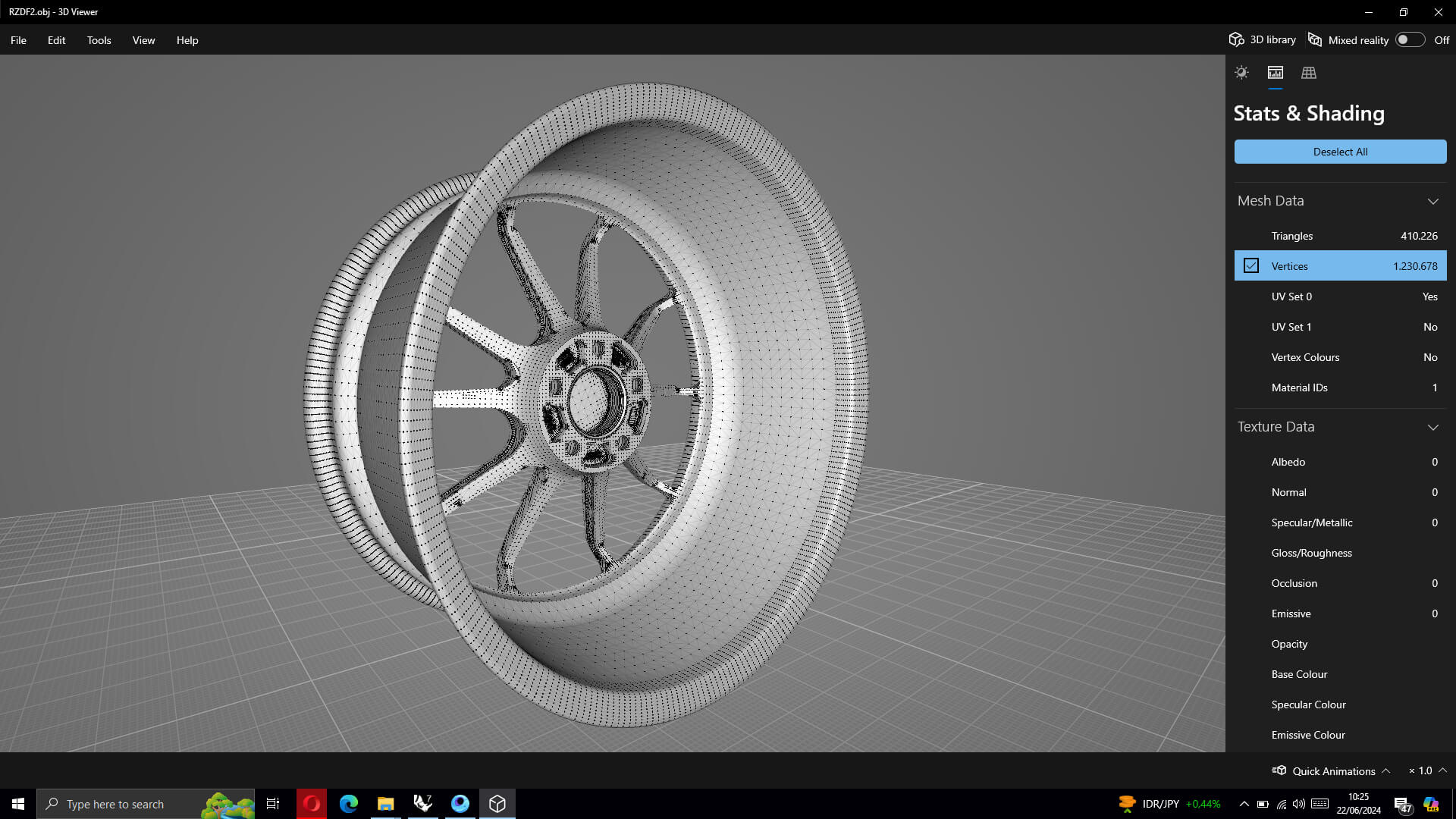 Yokohama Advan Rz-DF2 3D Model by impulse99