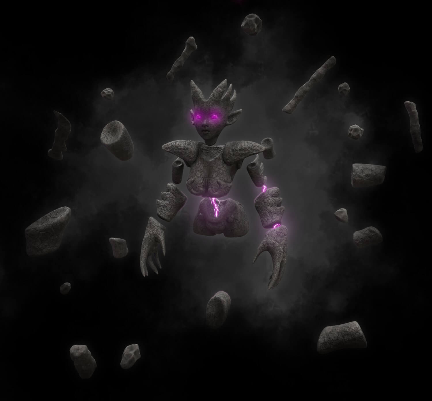 Female Air Elemental - 3D Model by Inalaatzu