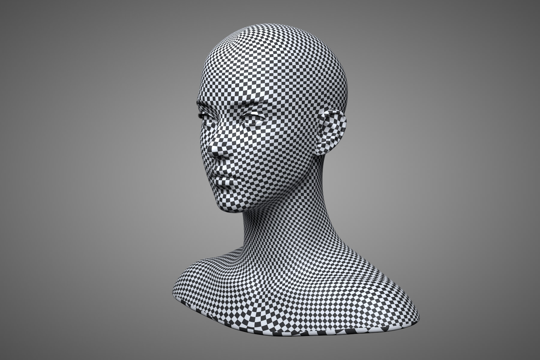 Young Female Head - 3D Model by IndieArt