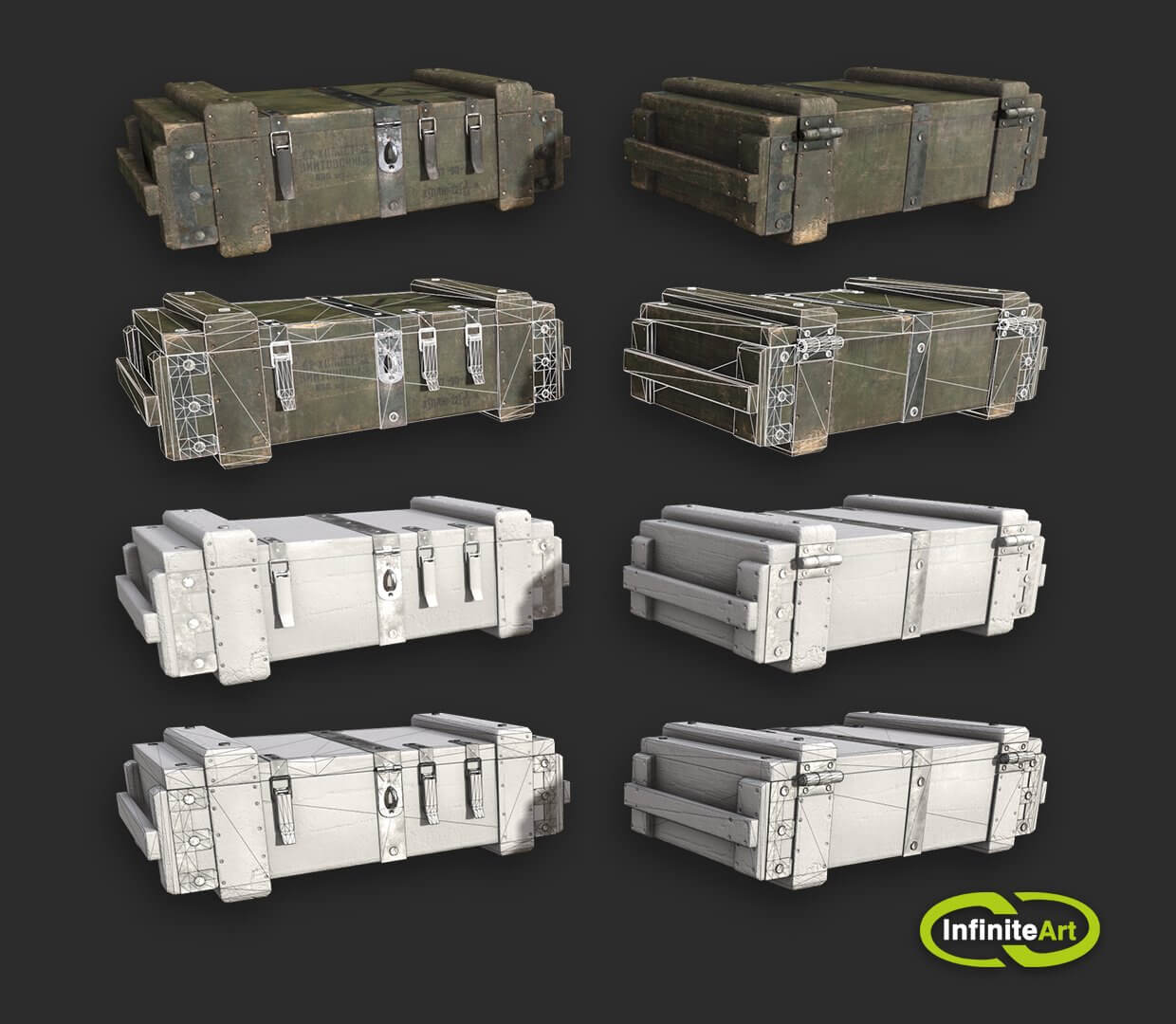 Army Weapons Transport Box - 3D Model by INFINITE ART SOLUTIONS