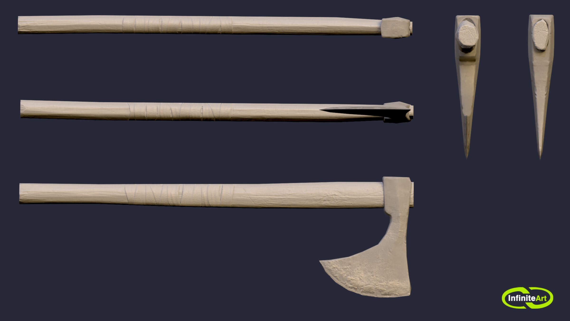 Axe - 3D Model by INFINITE ART SOLUTIONS