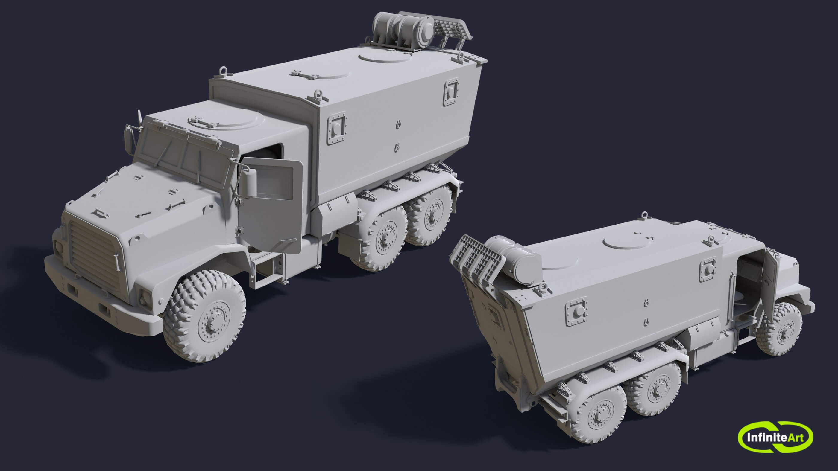 Cargo Truck - 3D Model by INFINITE ART SOLUTIONS