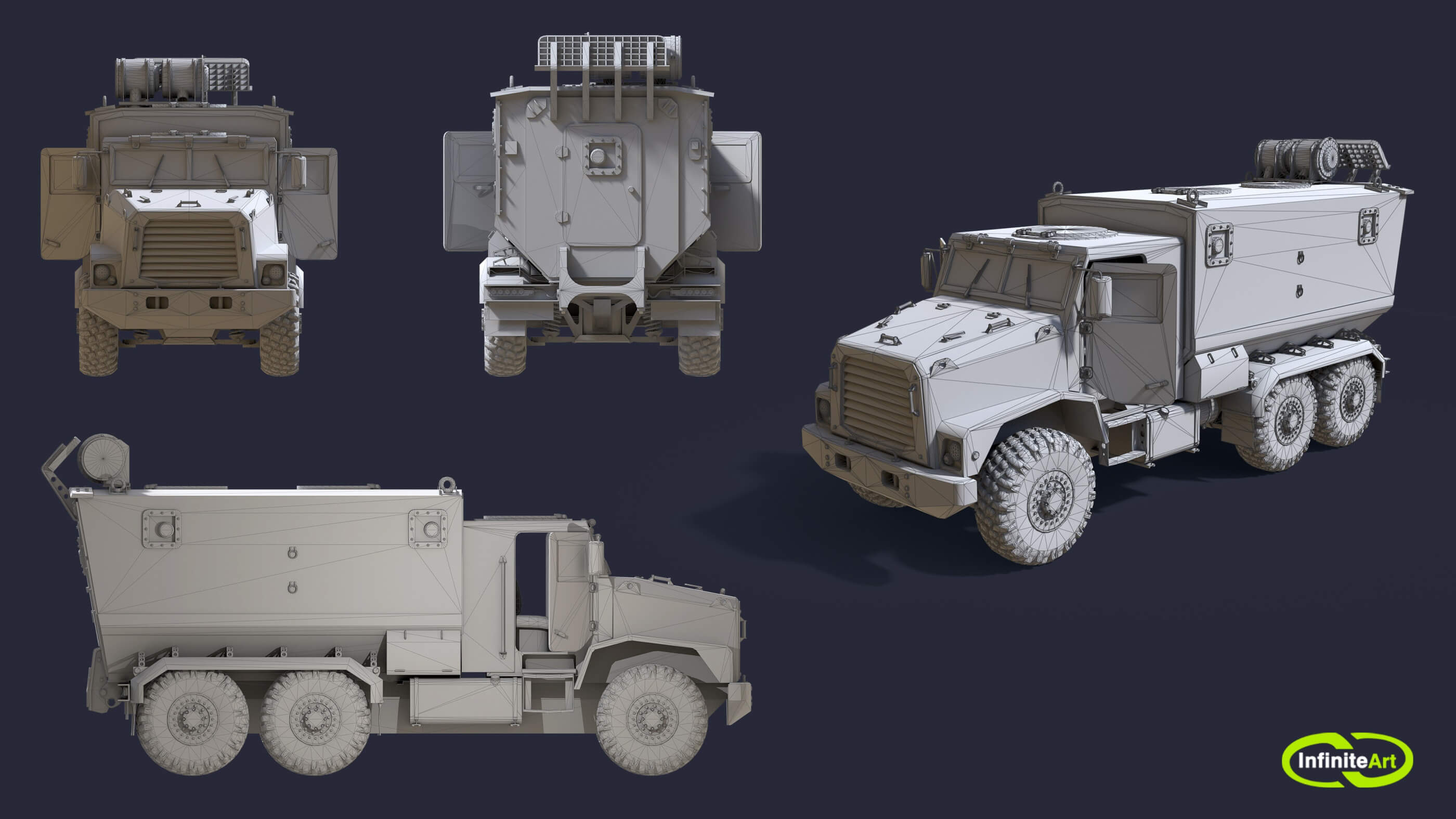 Cargo Truck - 3D Model by INFINITE ART SOLUTIONS