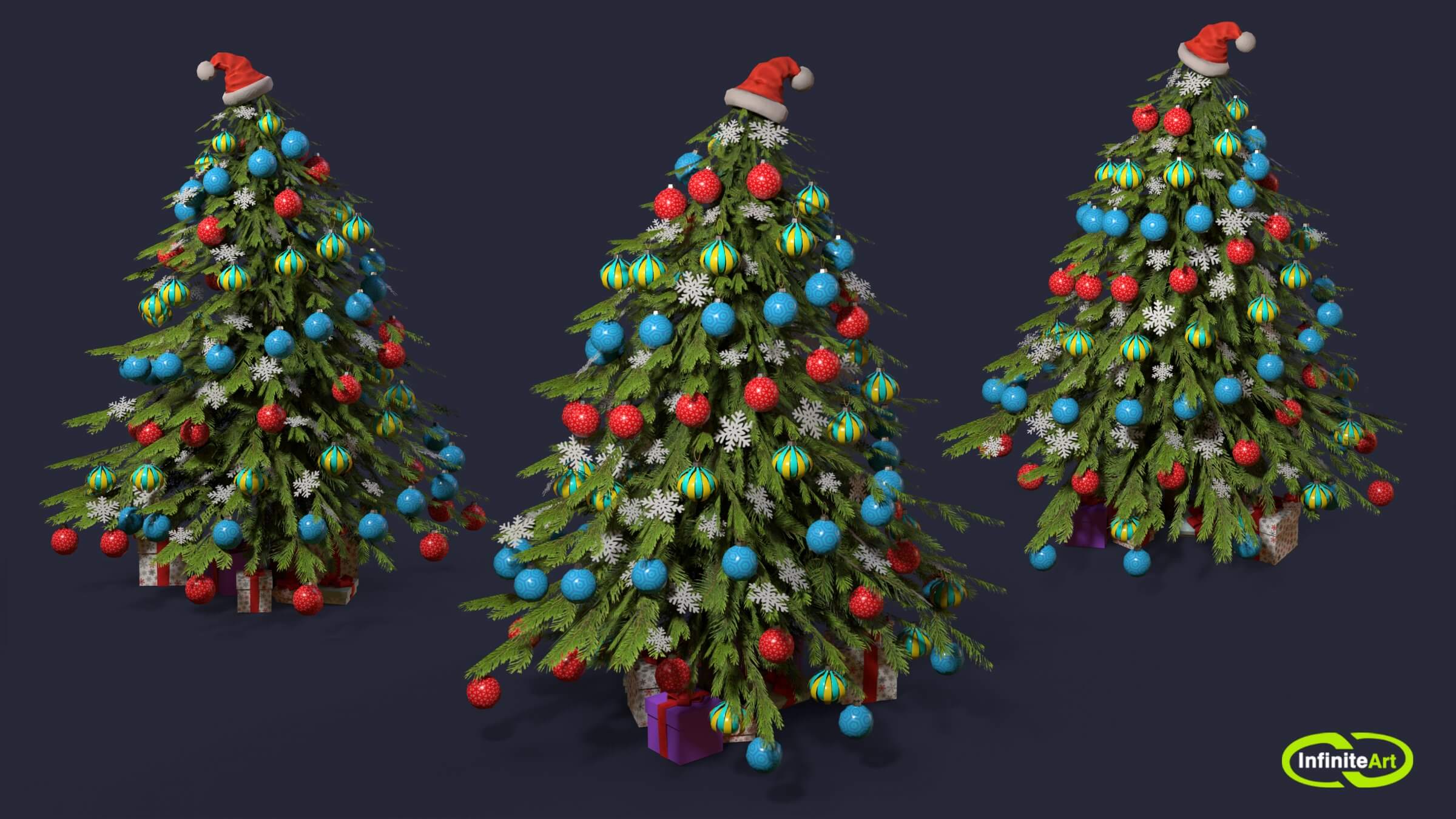 Christmas Tree - Free 3D Model by INFINITE ART SOLUTIONS