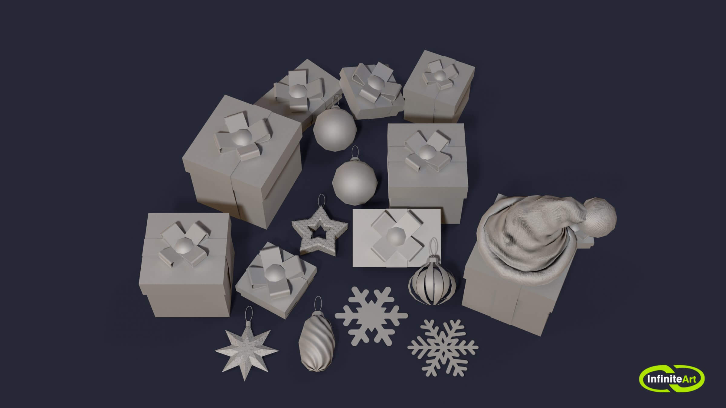 Christmas Tree - Free 3D Model by INFINITE ART SOLUTIONS