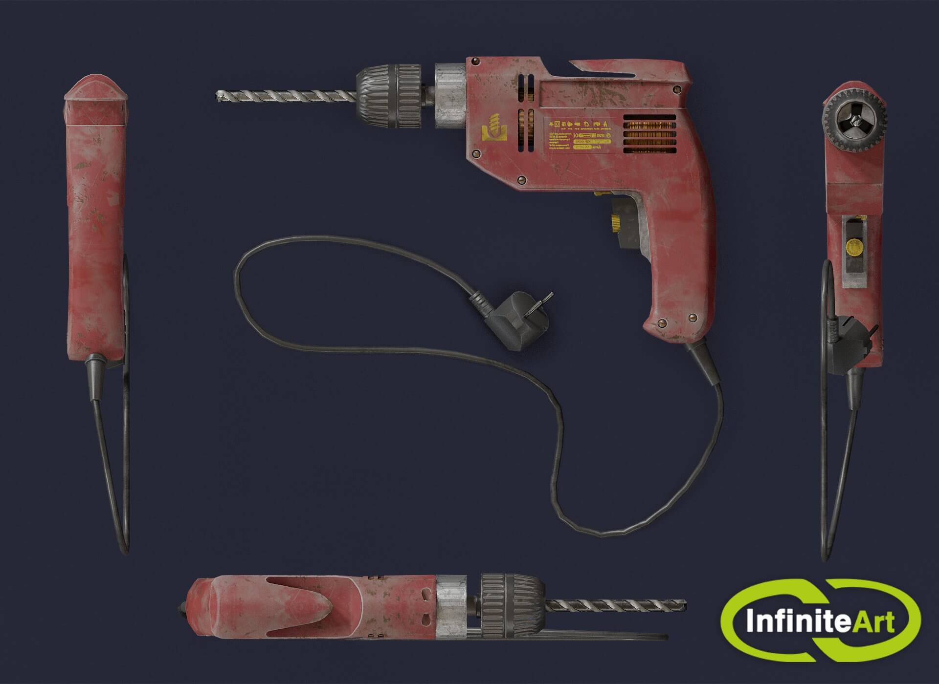 Drill - 3D Model by INFINITE ART SOLUTIONS