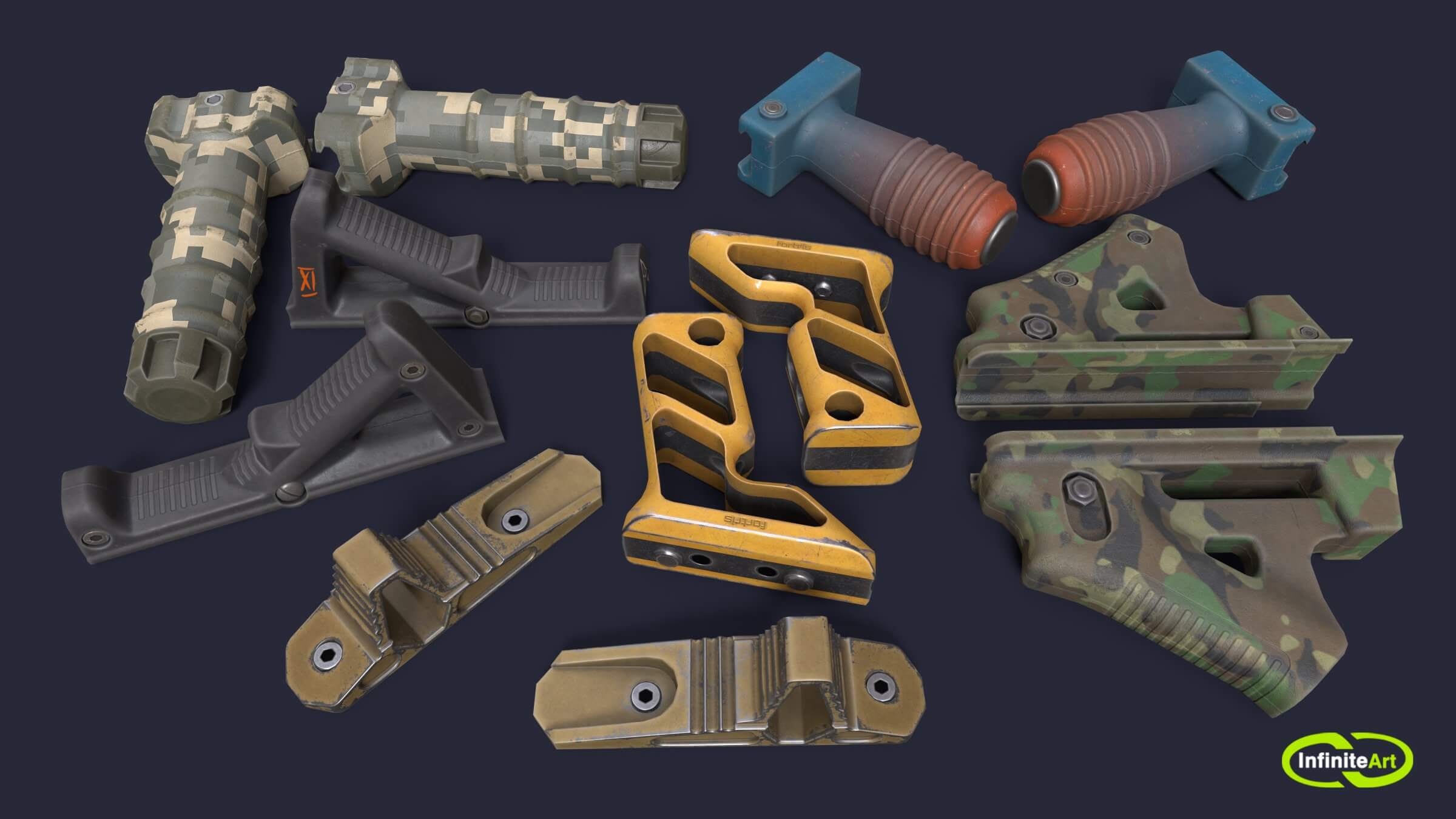 Grip Collection - 3D Model by INFINITE ART SOLUTIONS