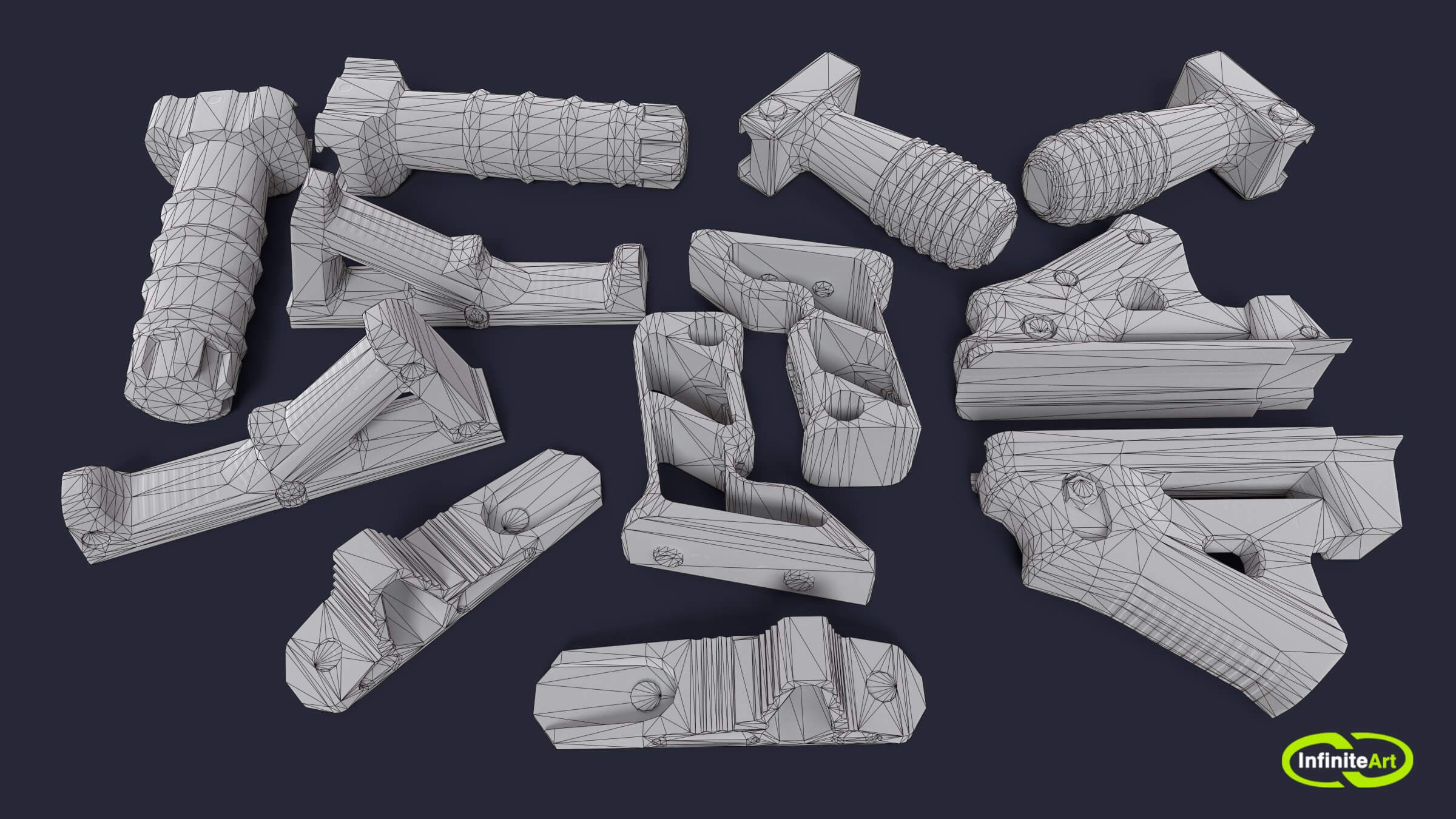Grip Collection - 3D Model by INFINITE ART SOLUTIONS