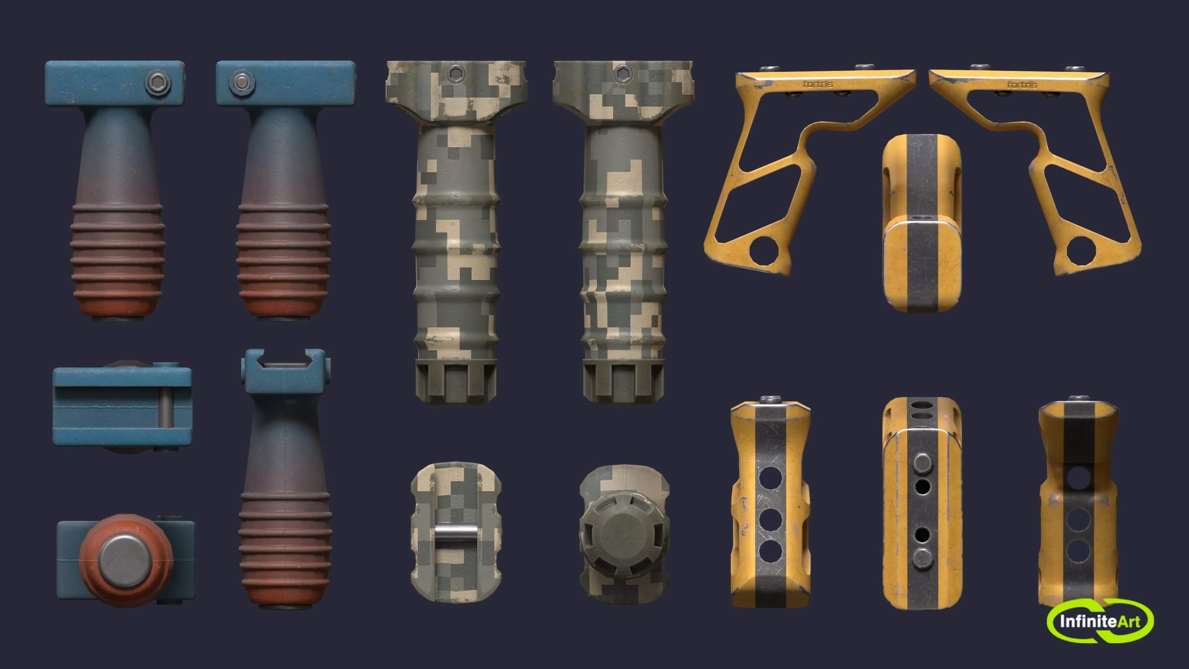 Grip Collection - 3D Model by INFINITE ART SOLUTIONS