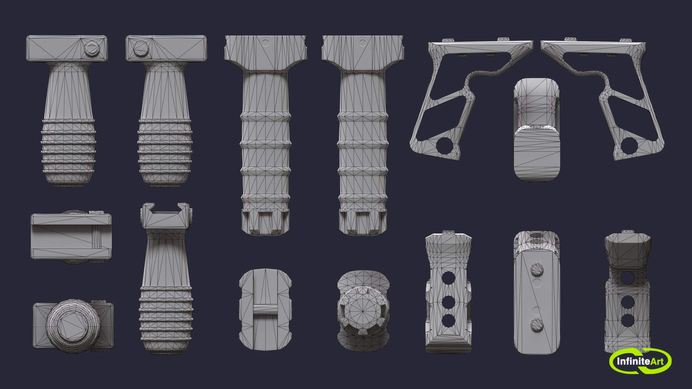 Grip Collection - 3D Model by INFINITE ART SOLUTIONS