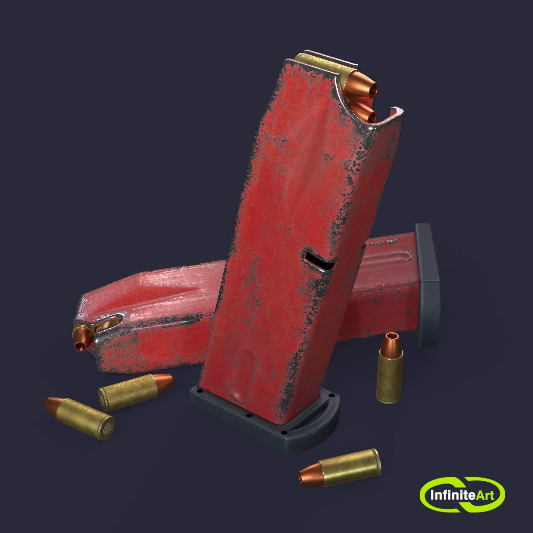 Gun Magazines Accessories - 3D Model by INFINITE ART SOLUTIONS