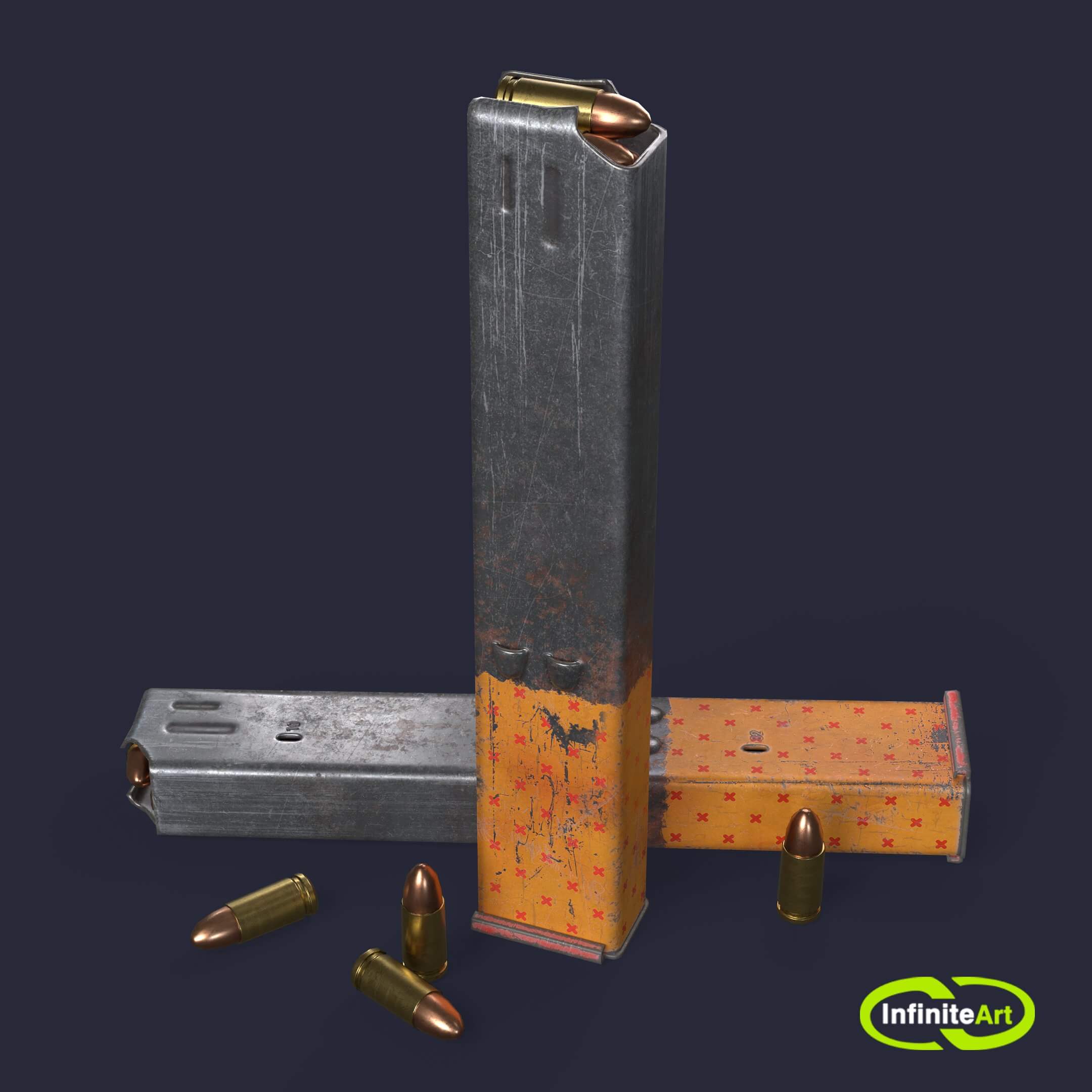 Gun Magazines Accessories - 3D Model by INFINITE ART SOLUTIONS