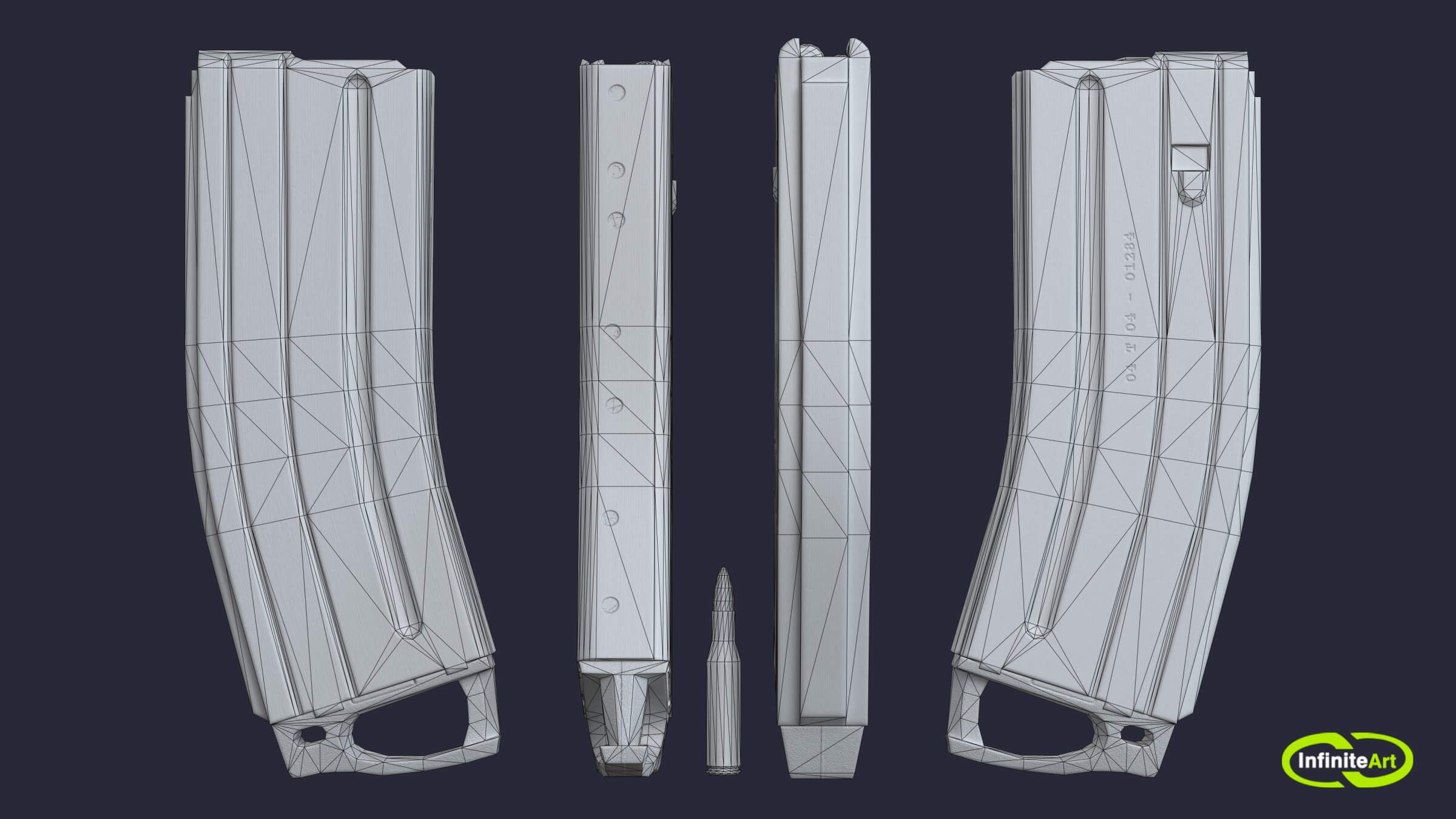 Gun Magazines Accessories - 3D Model by INFINITE ART SOLUTIONS
