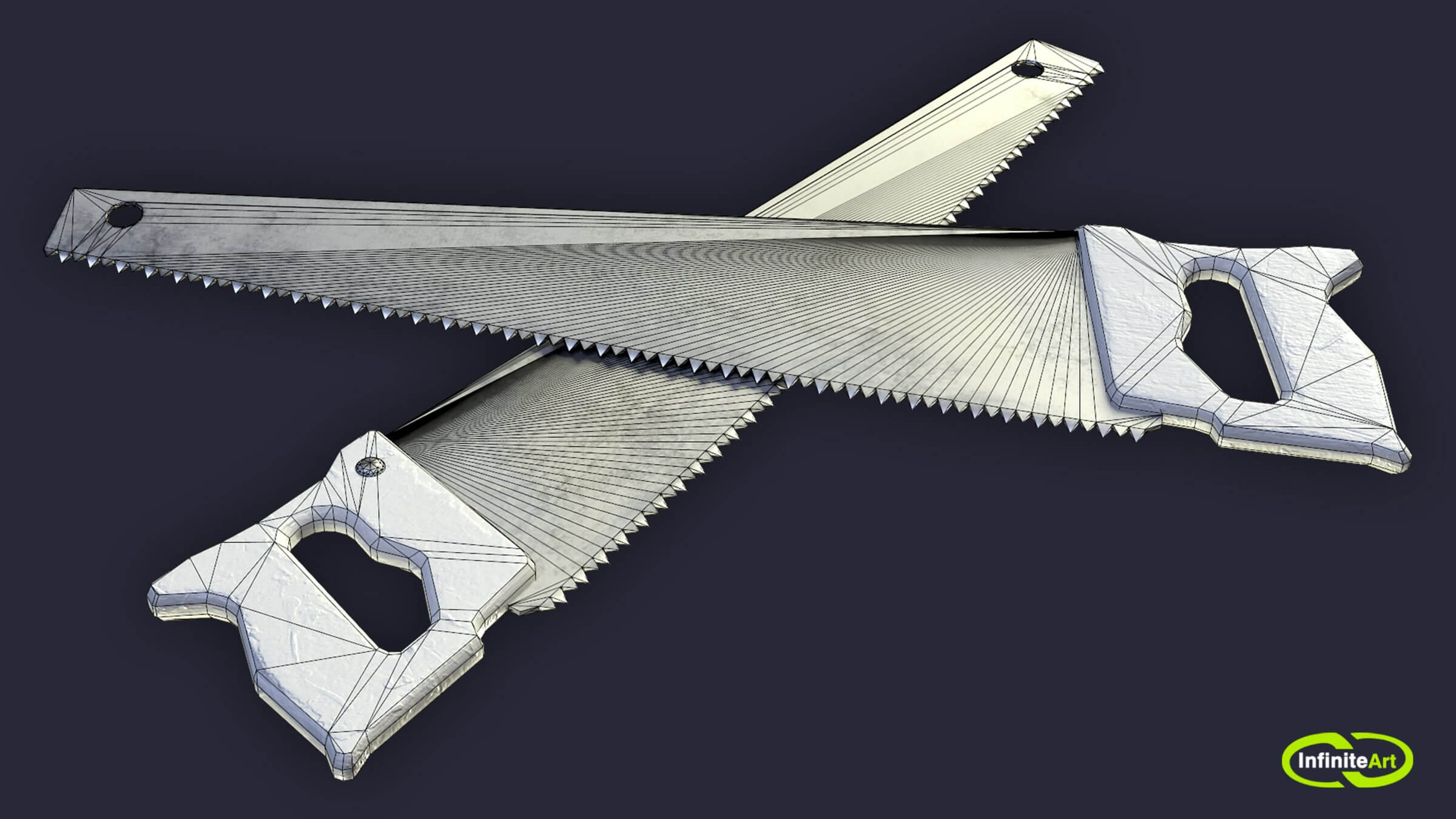 Hand Saw - 3D Model by INFINITE ART SOLUTIONS