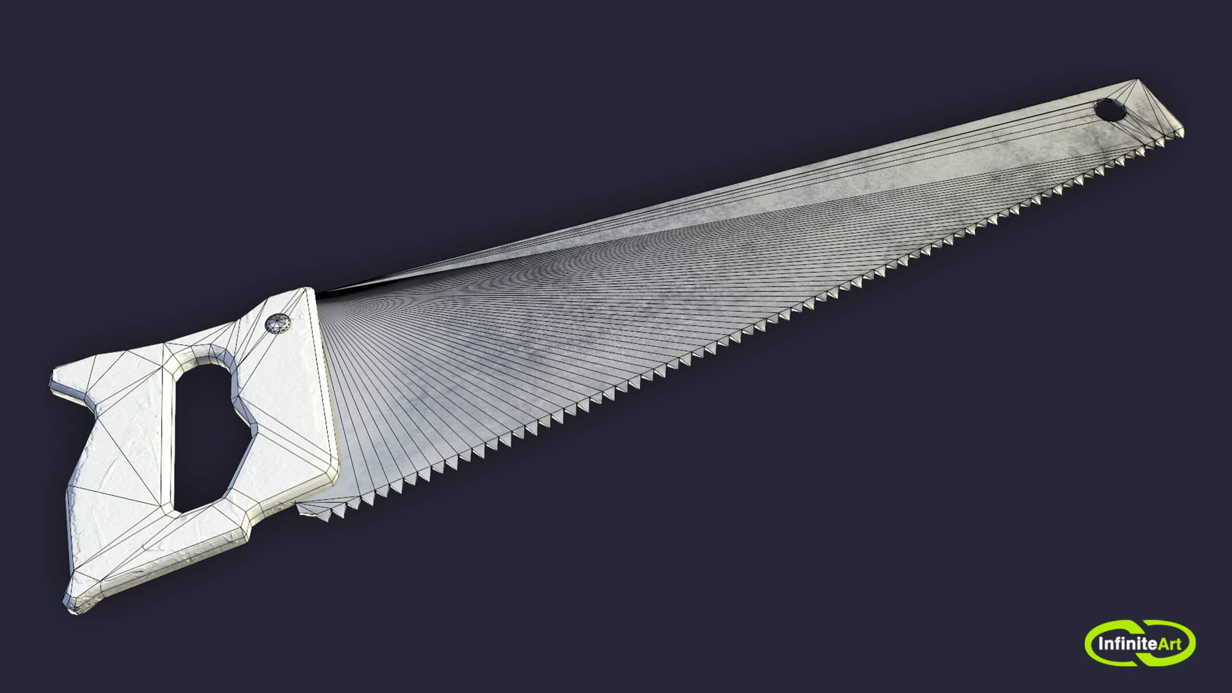 Hand Saw - 3D Model by INFINITE ART SOLUTIONS