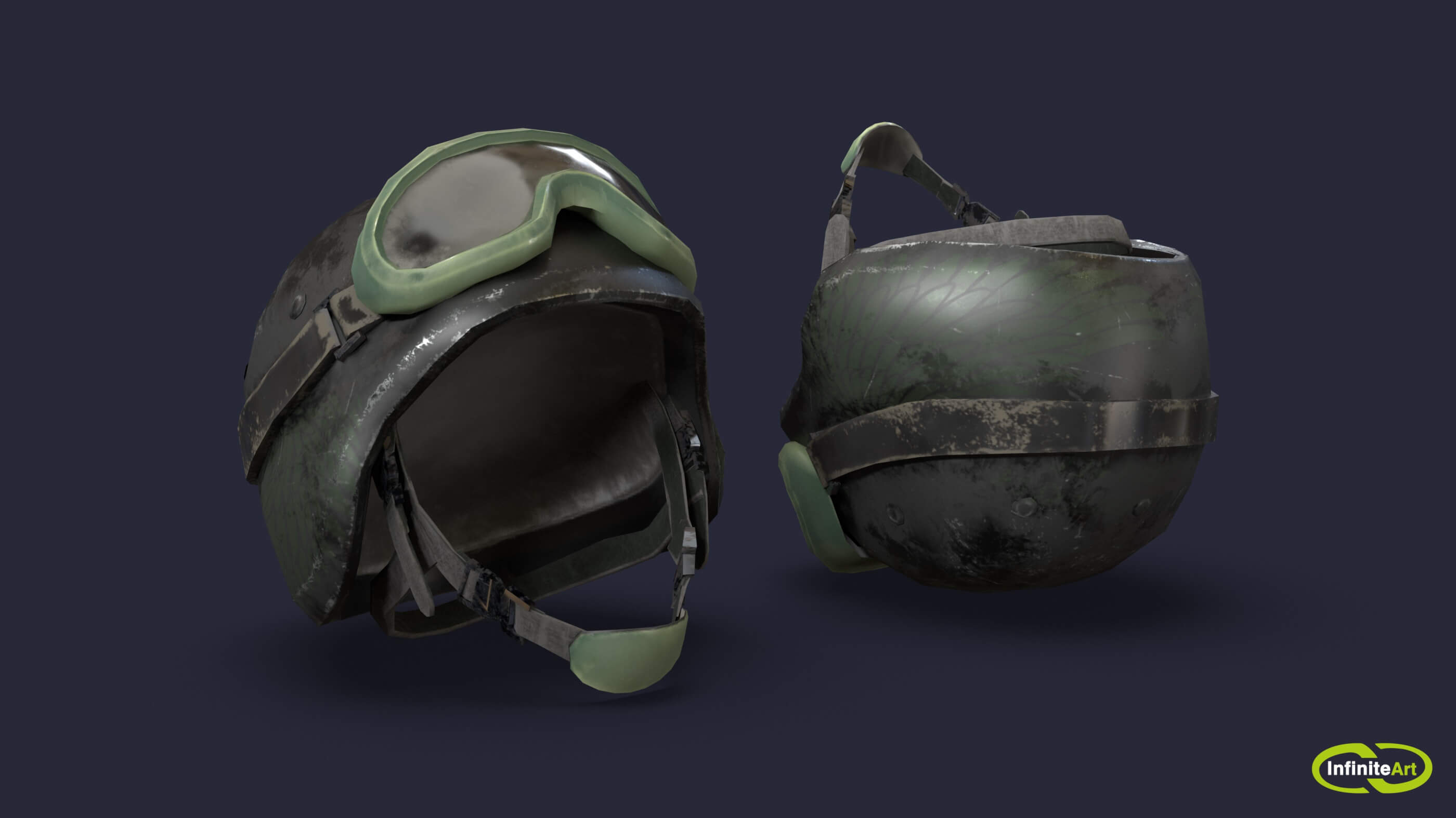 Helmets - 3D Model by INFINITE ART SOLUTIONS
